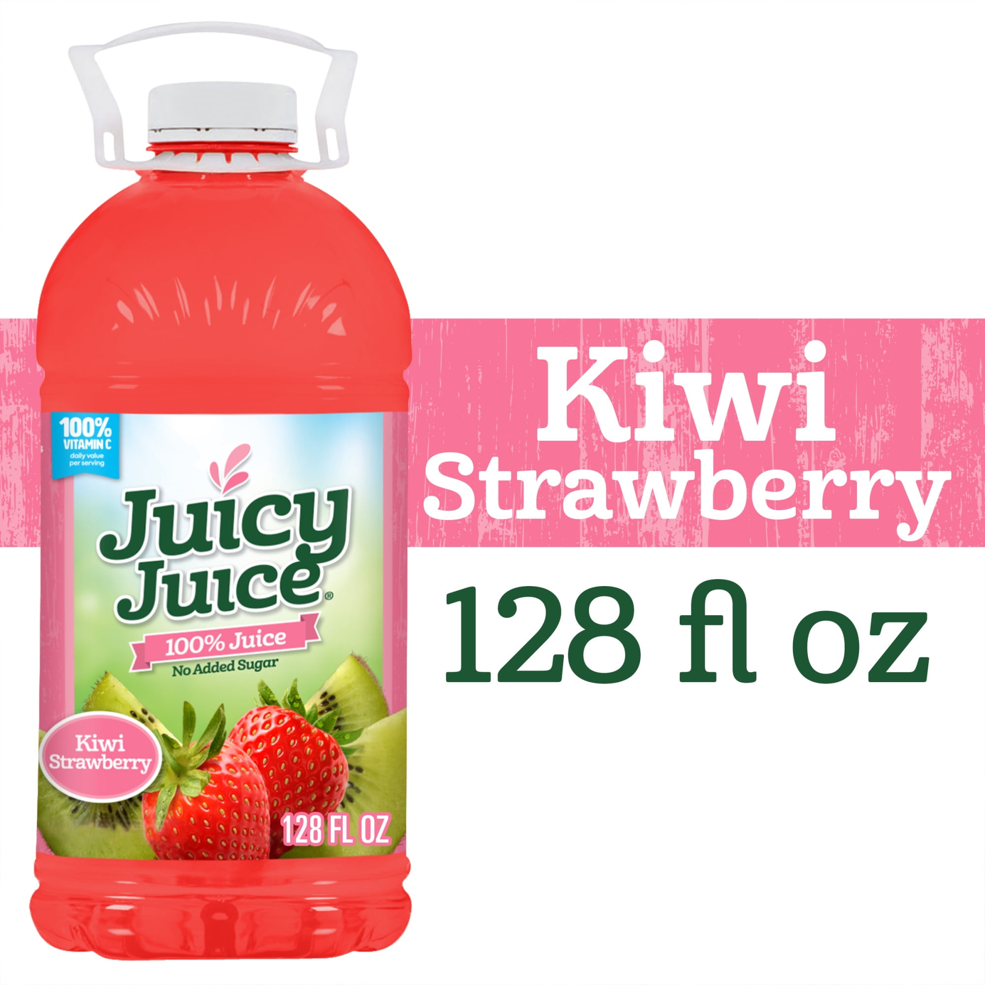 Juicy Juice 100% Juice, Kiwi Strawberry, 128 FL OZ Bottle - Walmart.com