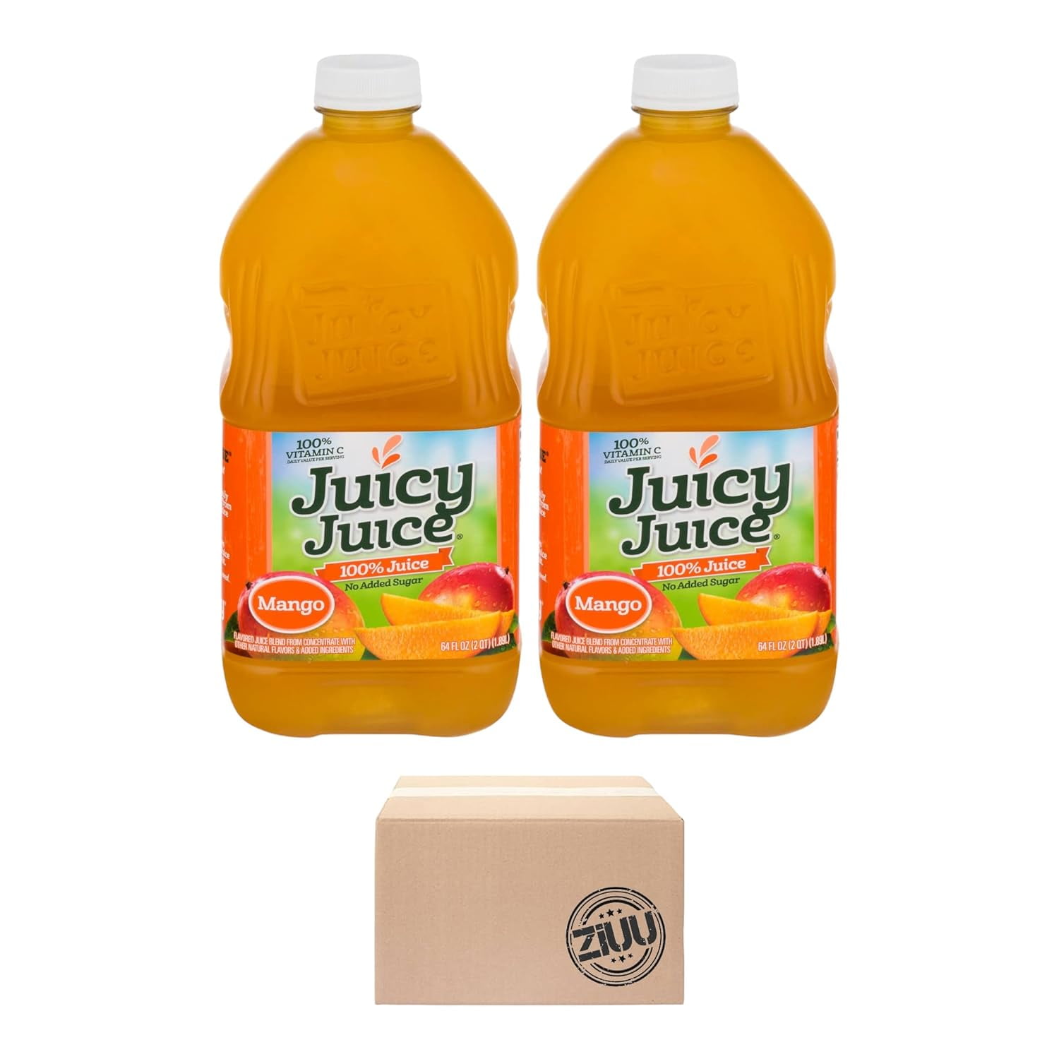Juicy Juice , 100% Juice, Two 64 Fl Ounce Bottles, No Sugar Added Drink ...