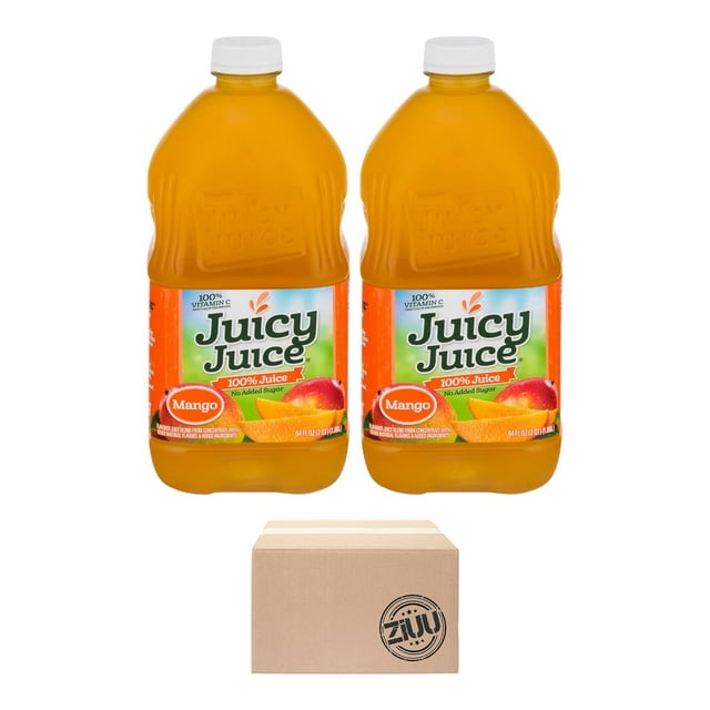 Juicy Juice , 100% Juice, Two 64 Fl Ounce Bottles, No Sugar Added Drink ...
