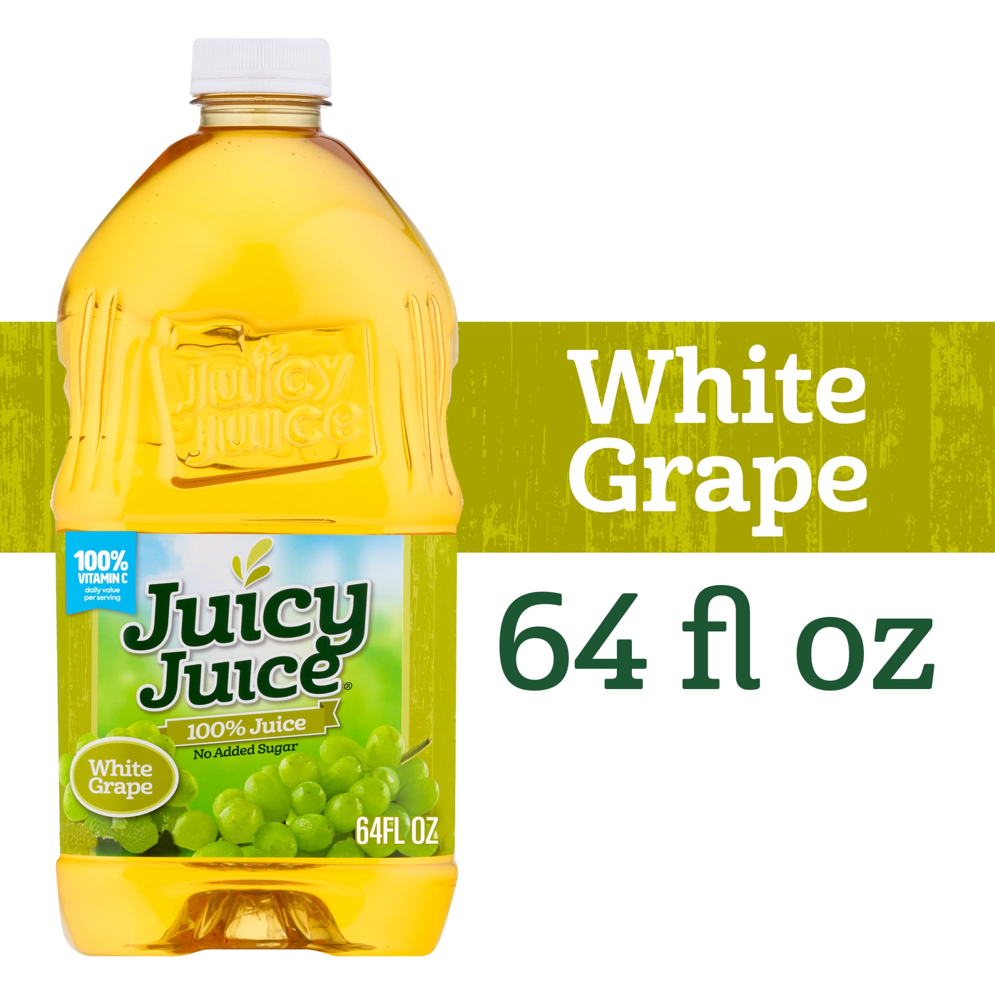 Juicy Juice 100% Juice, White Grape, 64 FL OZ - Walmart.com