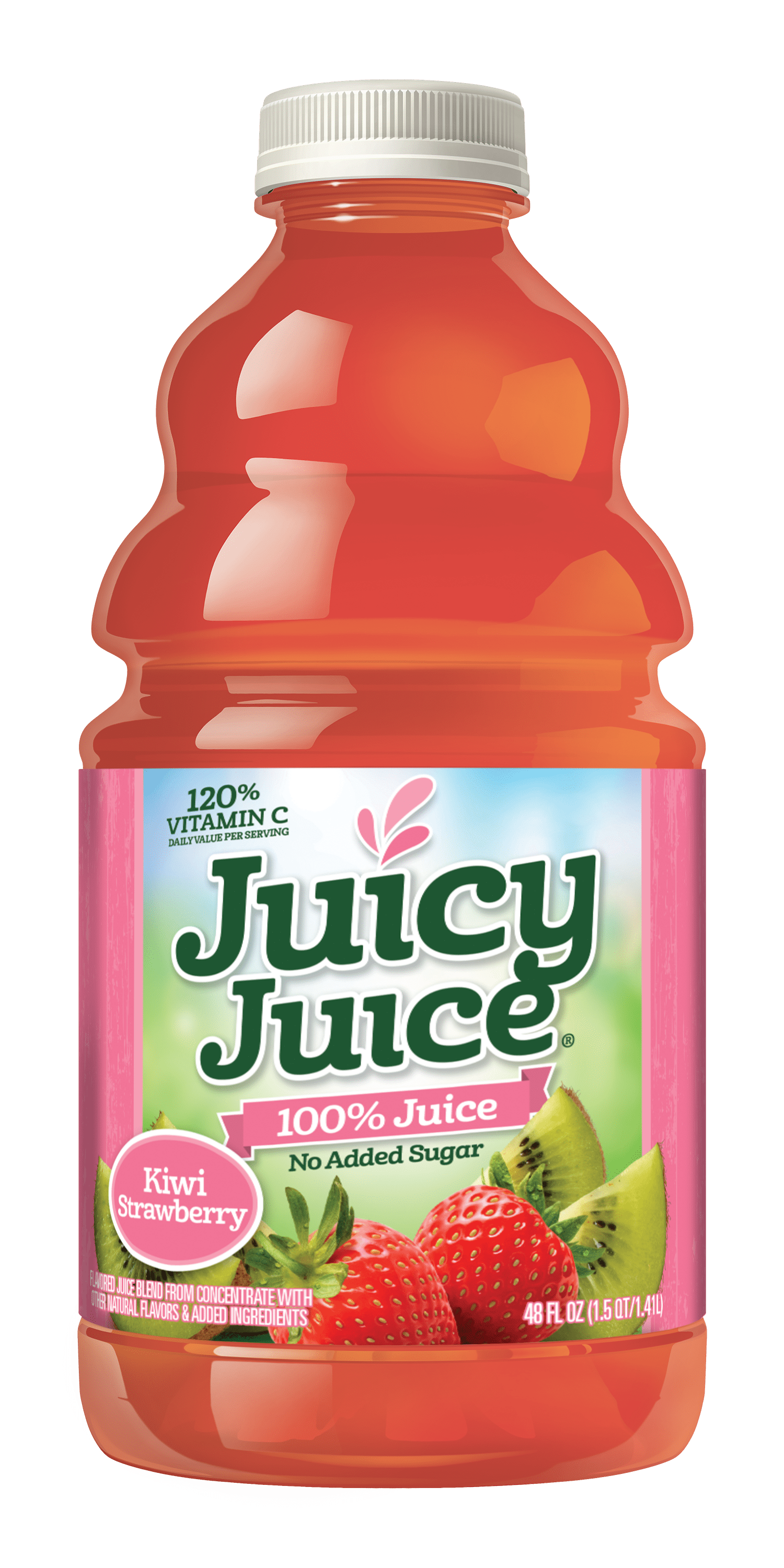 Juicy Juice 100% Juice, Kiwi Strawberry, Shelf Stable 48 fl oz Bottle ...
