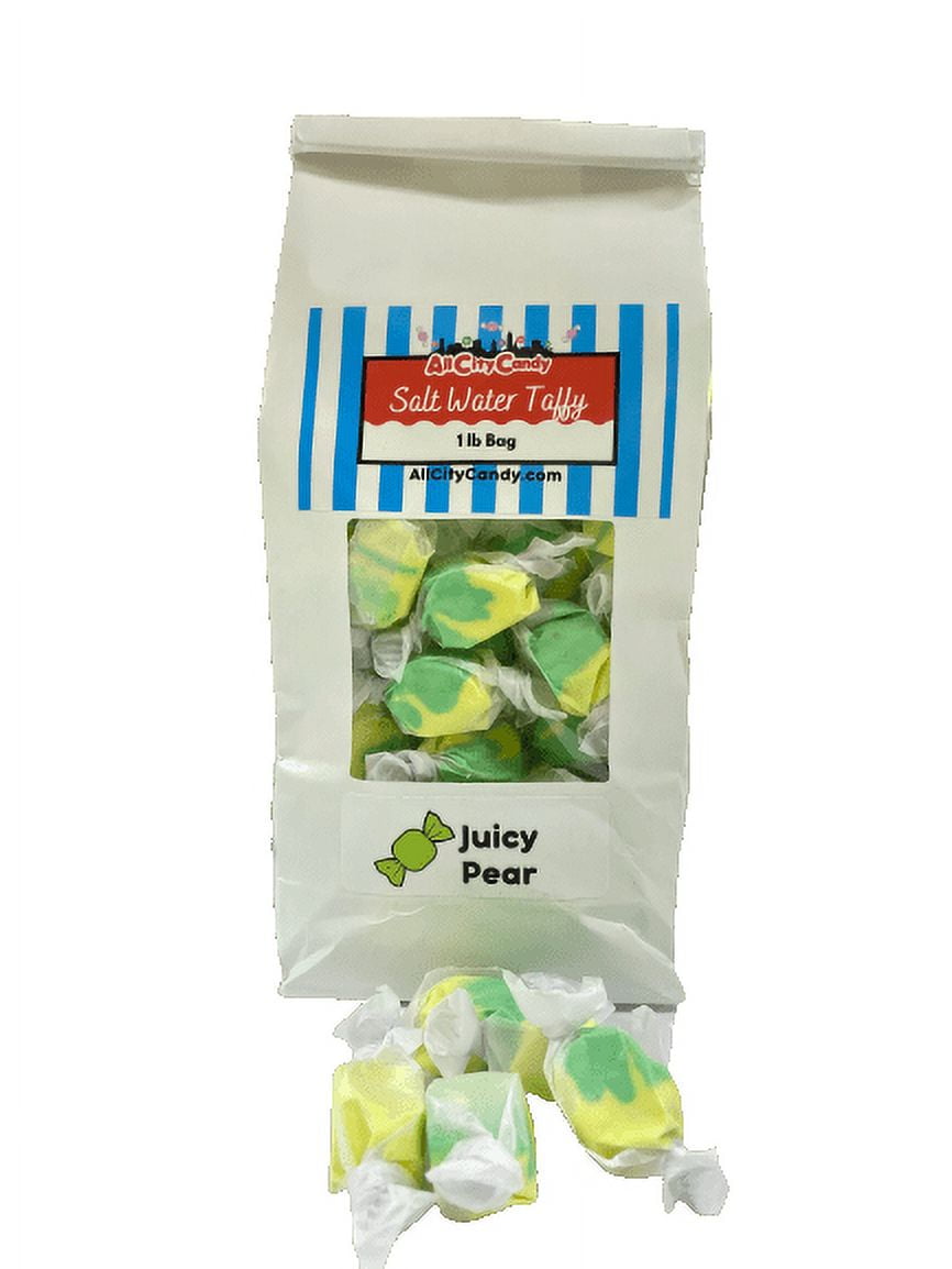 Juicy Pear Salt Water Taffy - Bulk Bags - Walmart.com