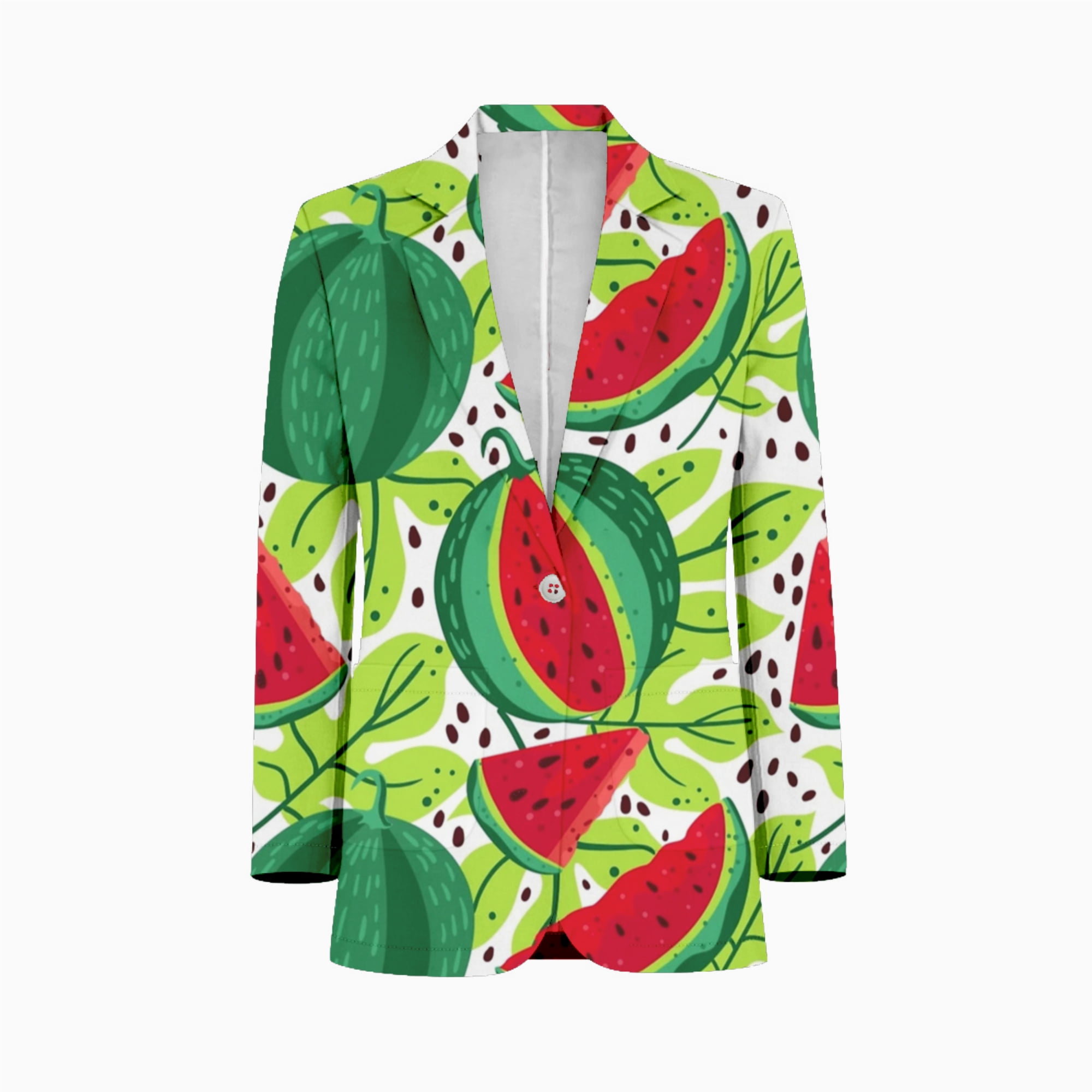 Juicy and sweet watermelon Mens Suits Shawl Collar Slim Fit Suit Mens ...