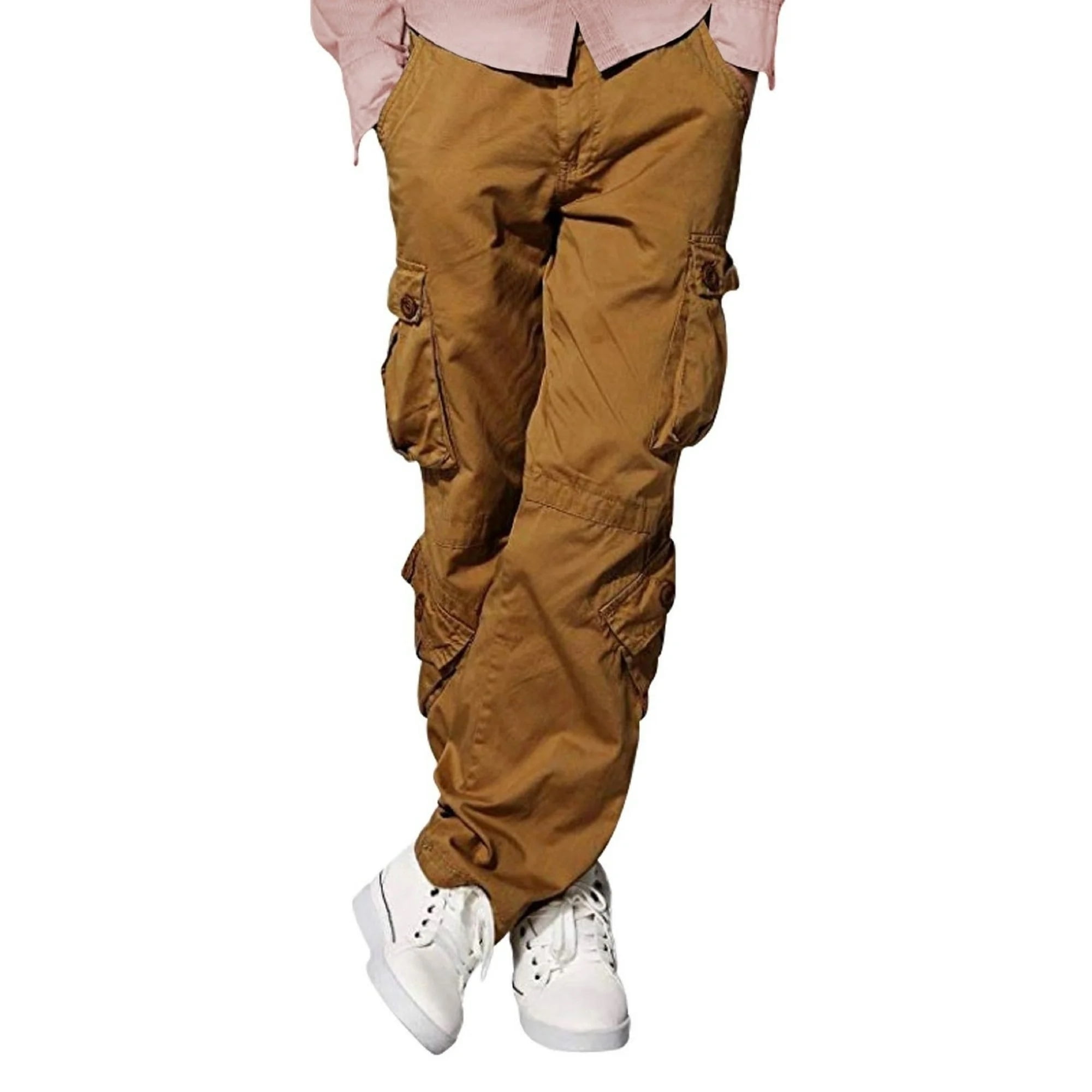 Juicy Trendz Men’s Cargo Pants with Multi Pockets, Cotton Work Trousers ...