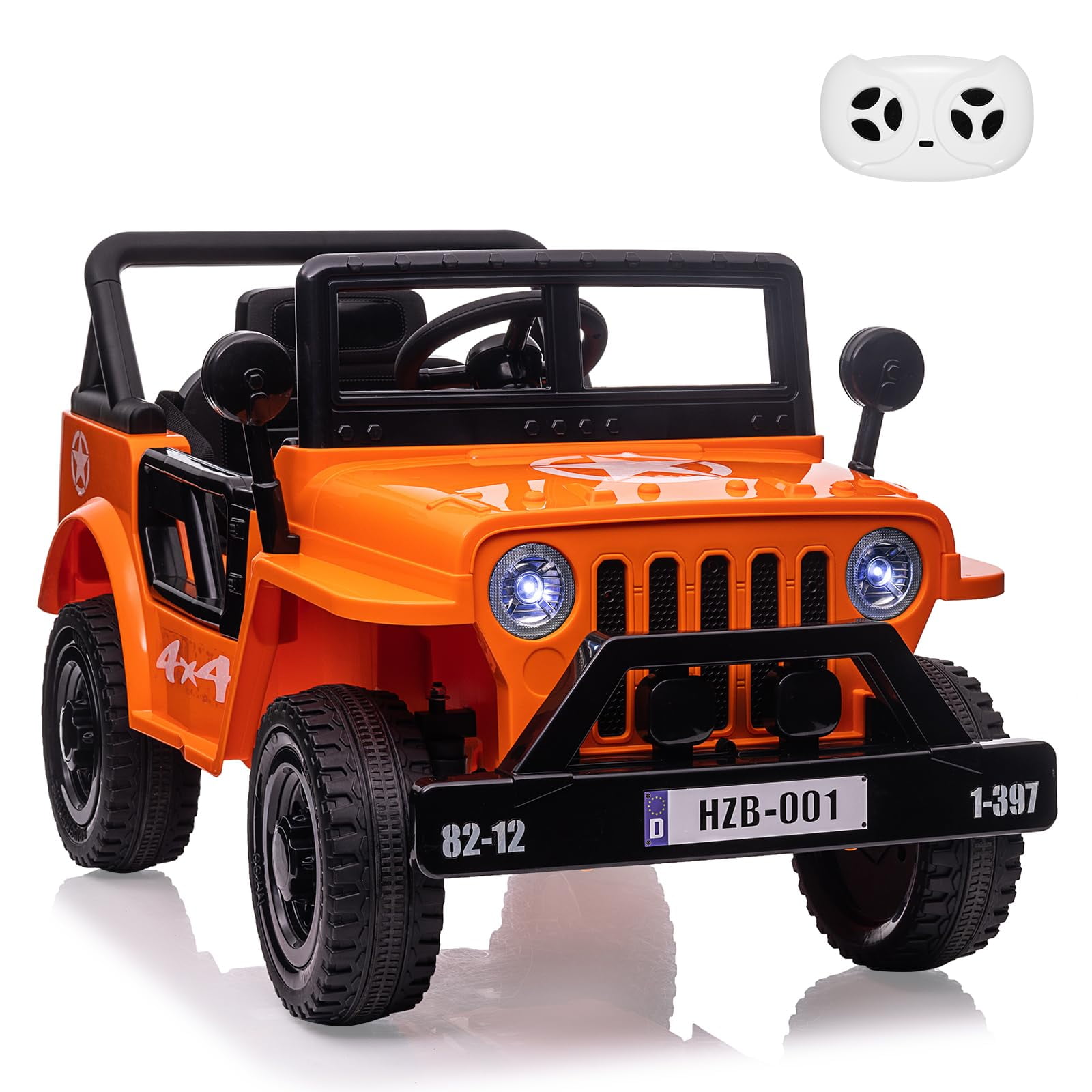 Juiluna 12V Kids Ride On Truck Car with Remote Control, Spring ...