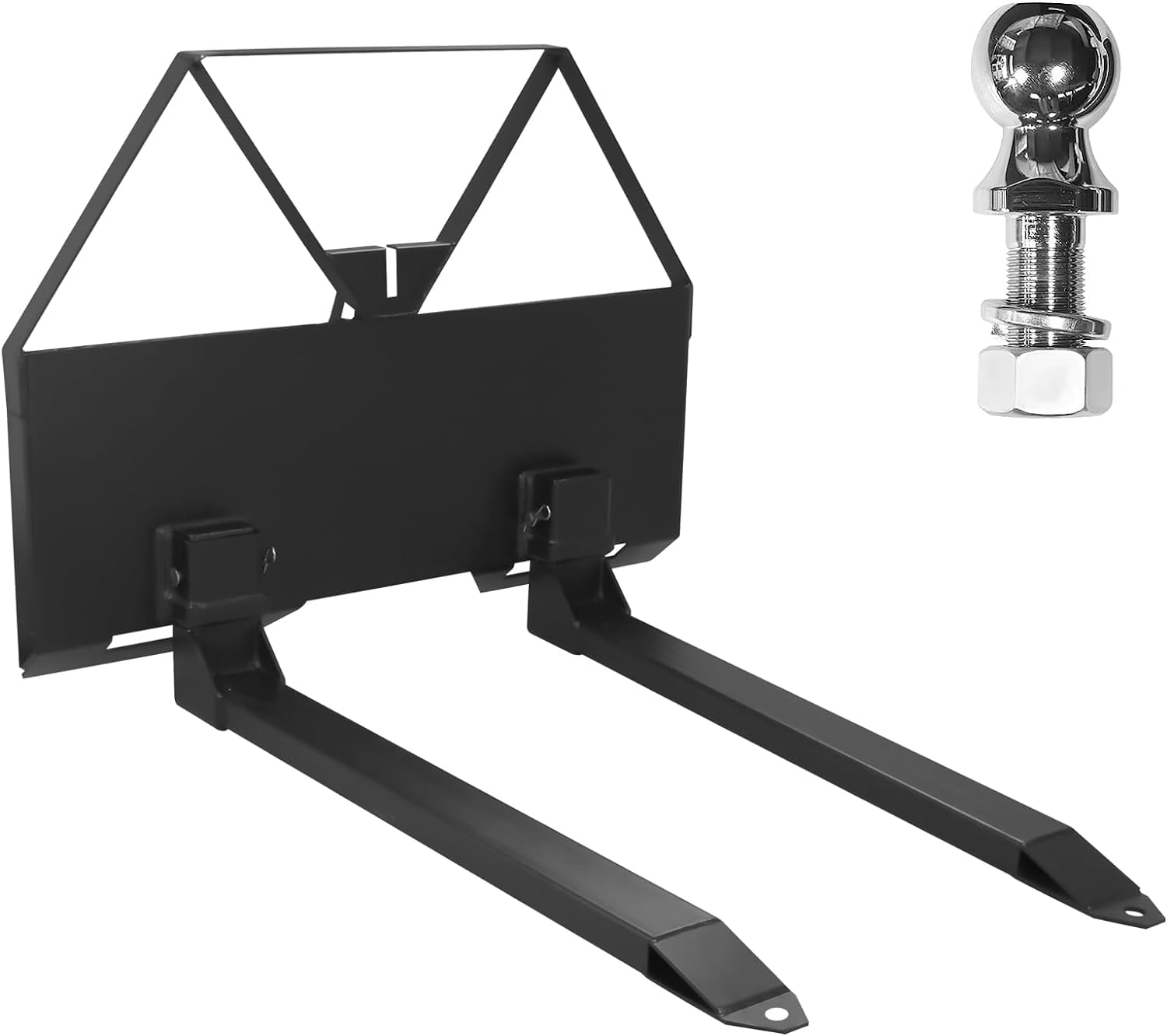 Juiluna 46" Pallet Forks Attachment Skid Steer Forks 2600 lbs Capacity ...