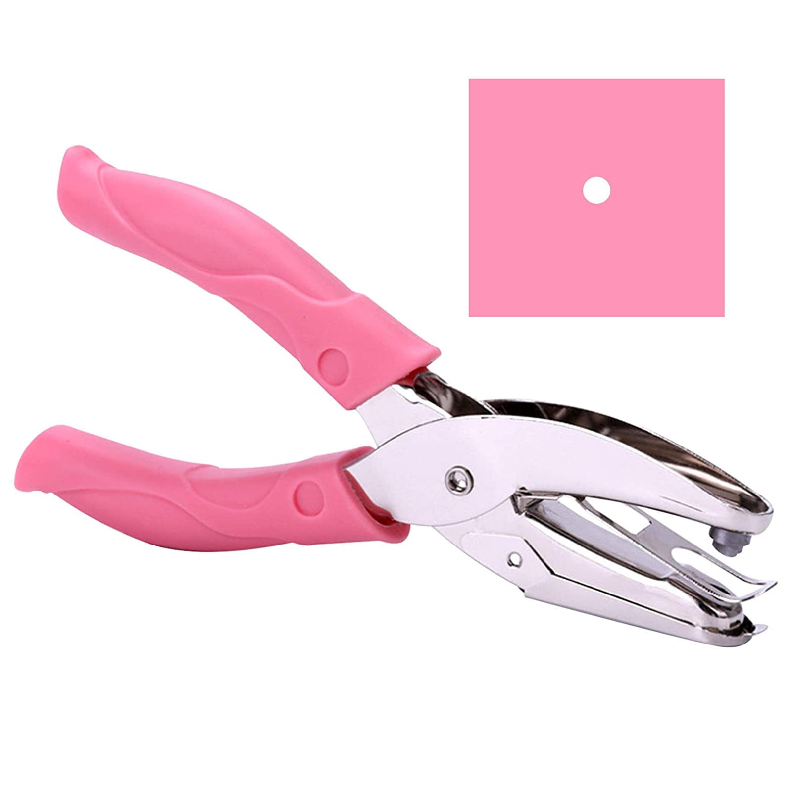 Juiluna 6.3" Handheld Hole Punch Round Star Heart Shaped Hole Thickened ...