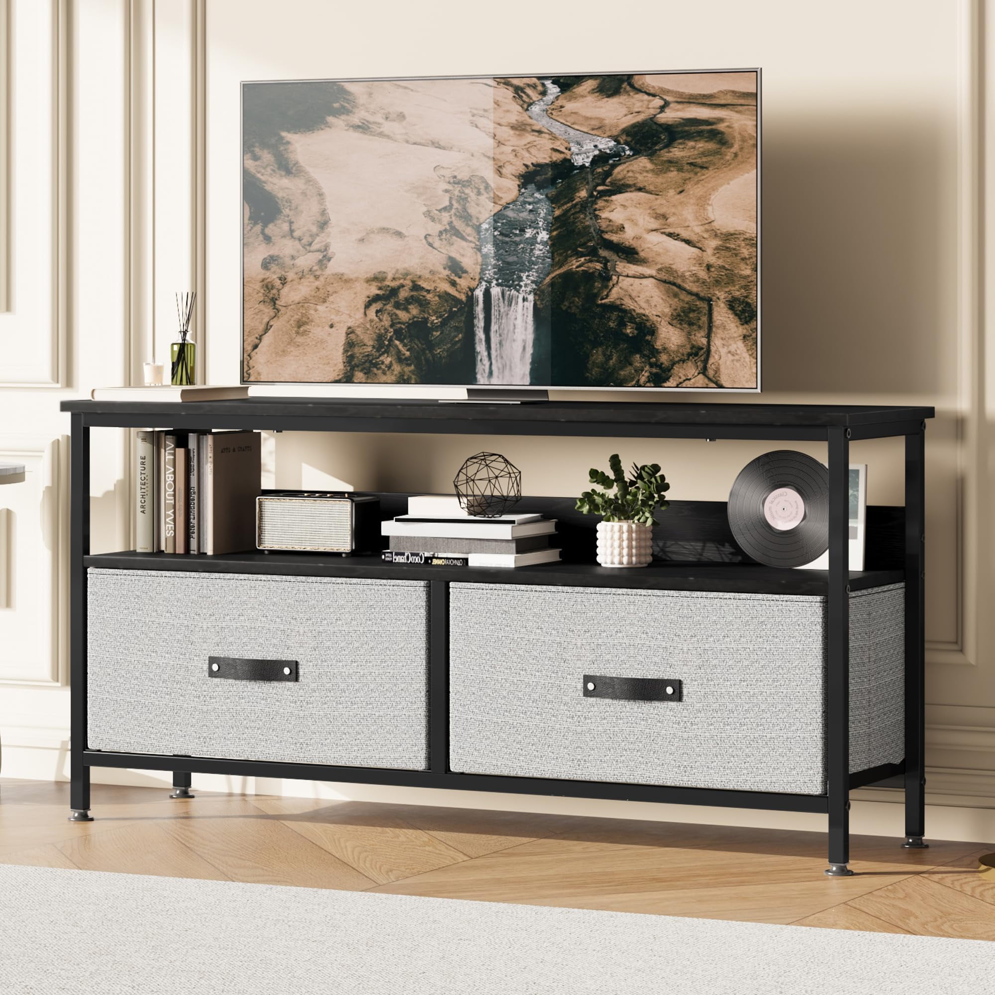 Juiluna Dresser Tv Stand 43 Inch Entertainment Center with Storage Tv ...