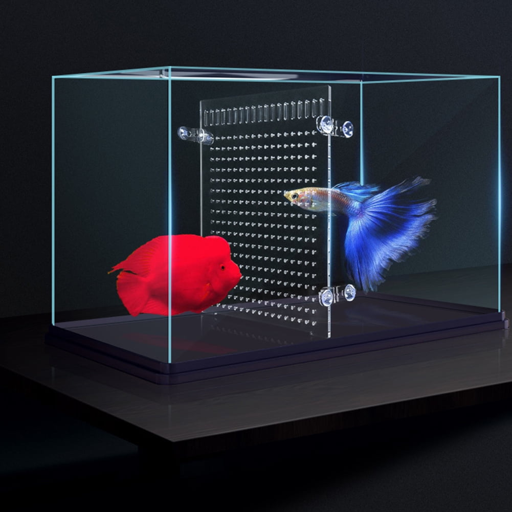 Juiluna Fish Tanks Transparent Acrylic Divider with Suction Cup Fish ...