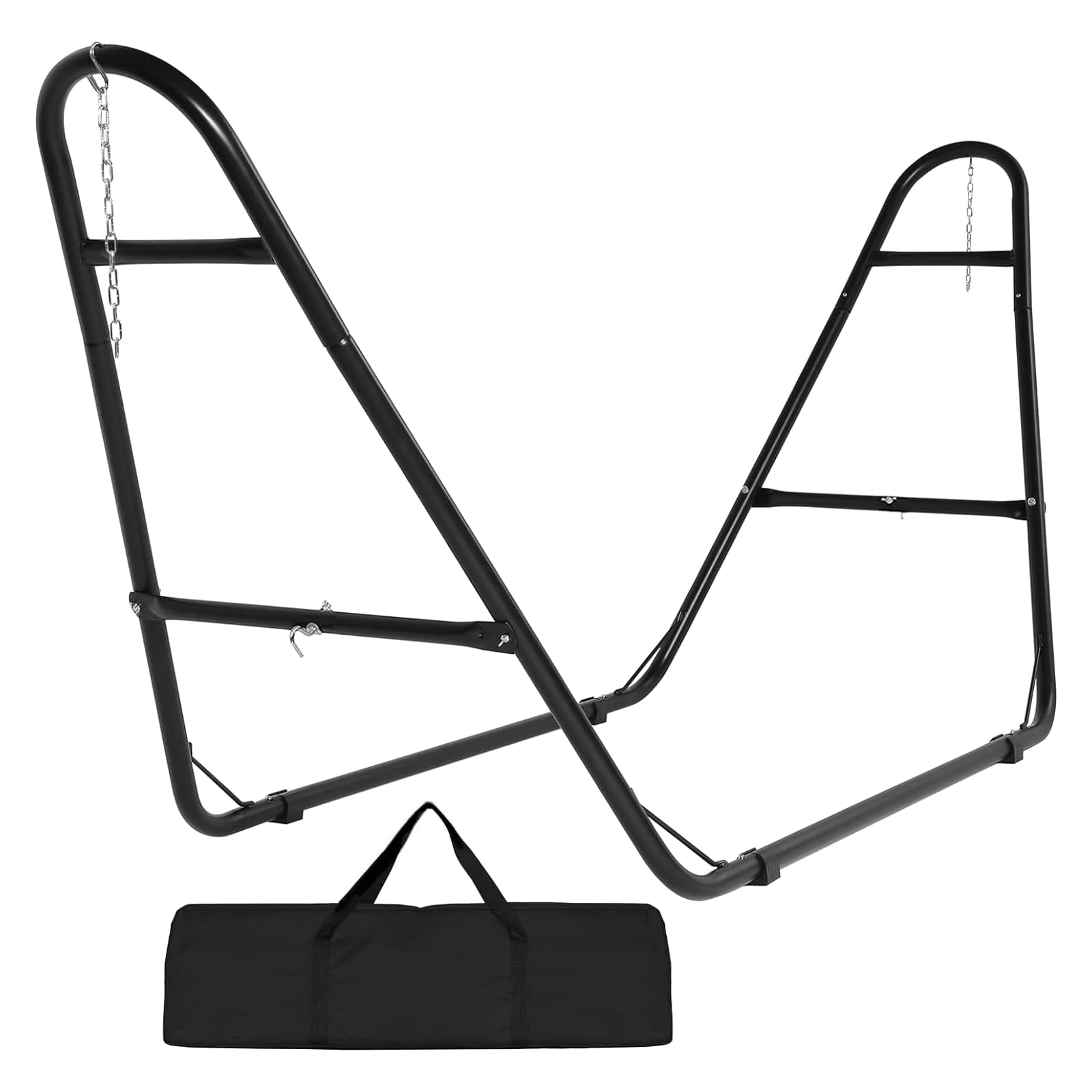 Juiluna Heavy-Duty Steel Hammock Stand, 130 * 40 * 51in for 2 People ...