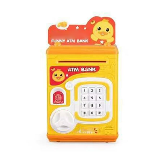 Juiluna Piggy Bank Toy Electronic ATM Savings Machine Simulation Fingerprint Password Unlocking ...