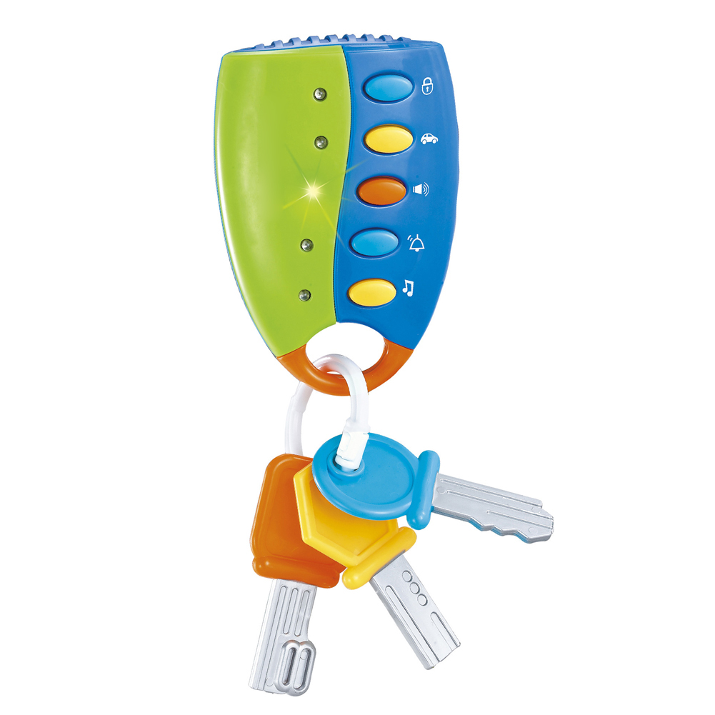 Juiluna Simulation Remote Control Car Key Toys With Light Music Pretend ...