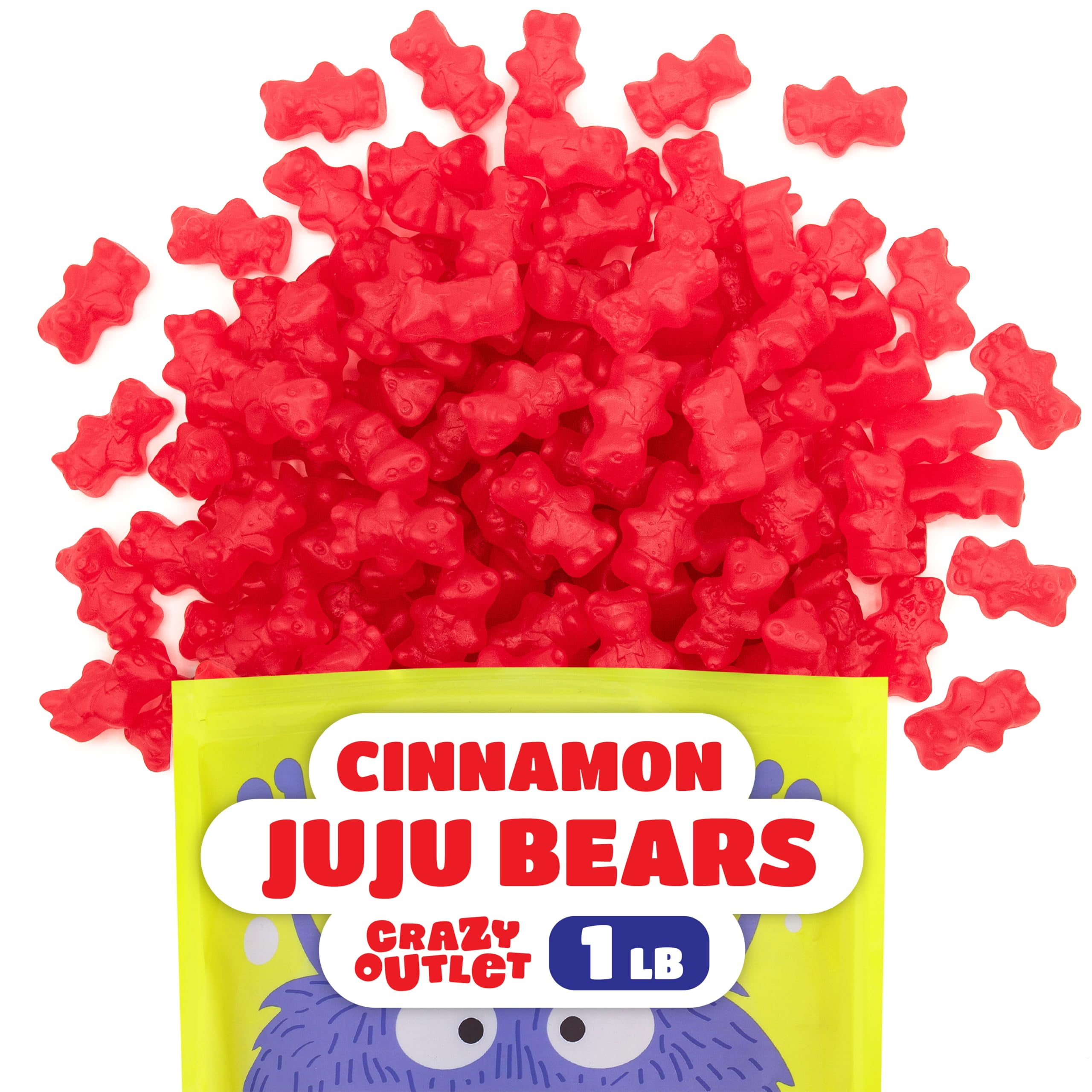 Juju Cinnamon Bears Gummy ESF27 Candy - 1 Pound Bag - Old School Chewy ...