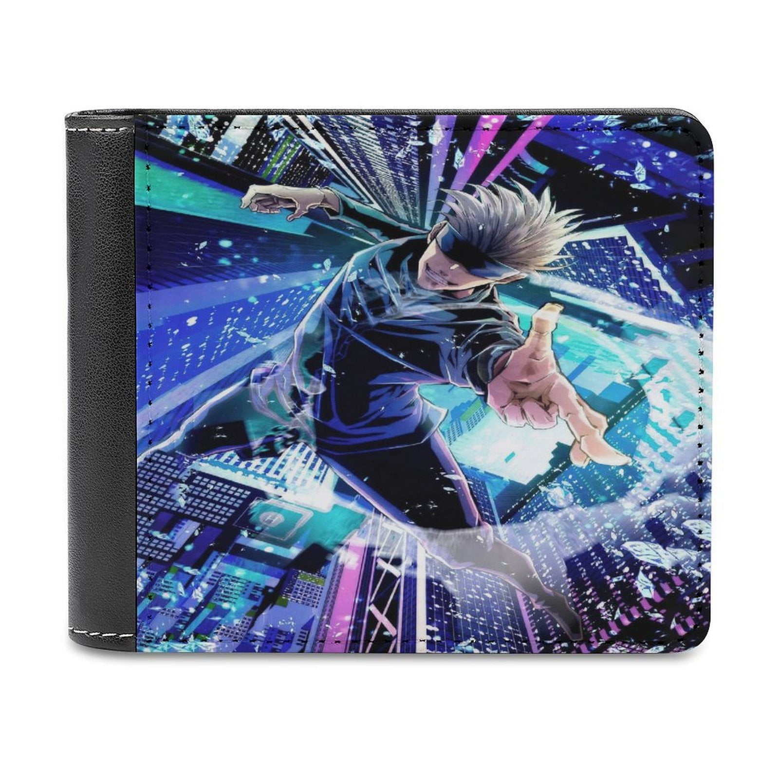 Jujutsu Anime Kaisen Wallet for Men Leather Purse Clutch Card Holders ...