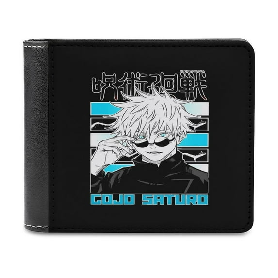 Jujutsu Anime Kaisen Wallet for Men Leather Purse Clutch Card Holders ...