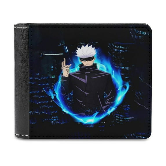 Jujutsu Anime Kaisen Wallet for Men Leather Purse Clutch Card Holders ...