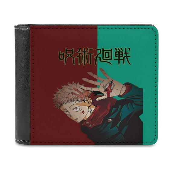 Jujutsu Anime Kaisen Wallet for Men Leather Purse Clutch Card Holders ...