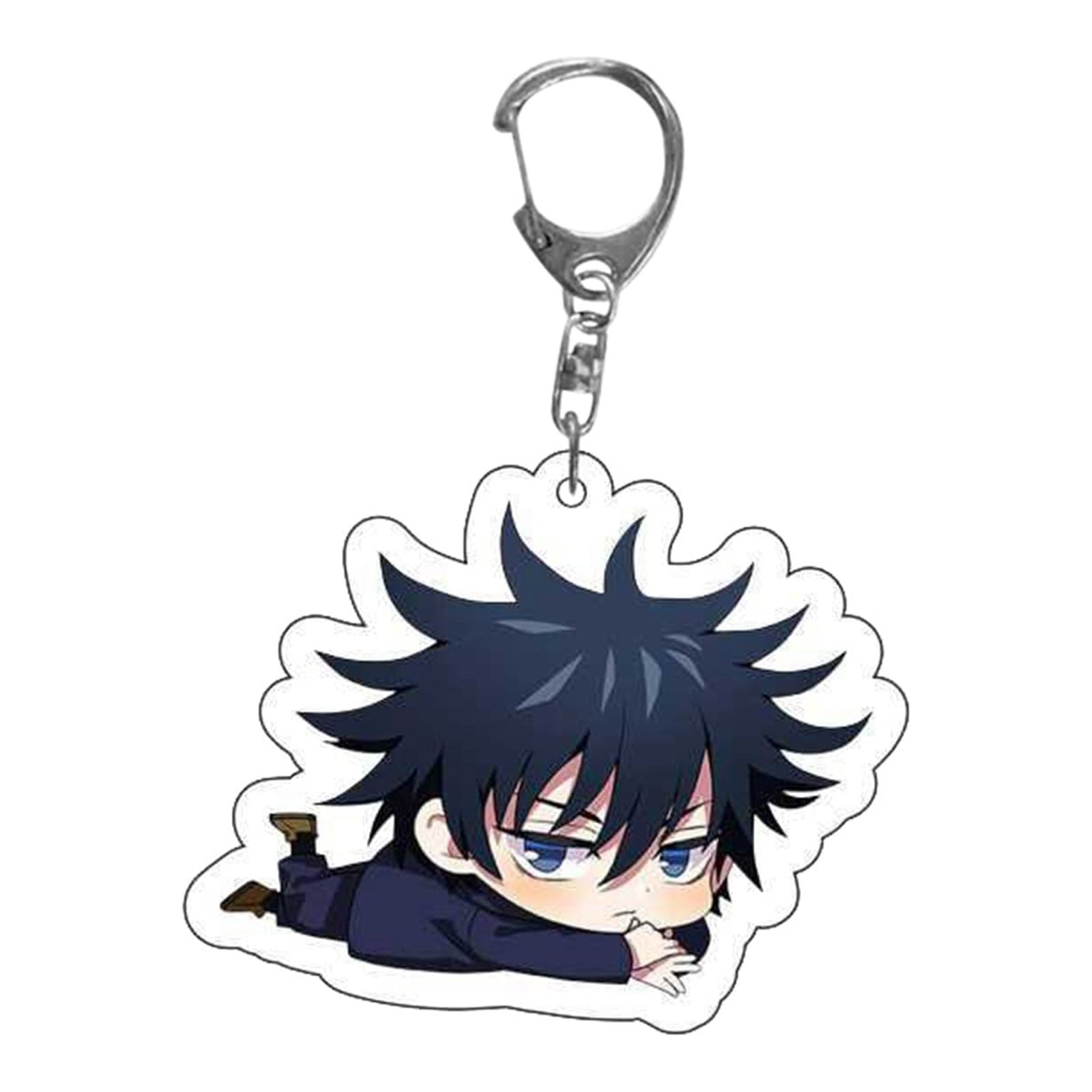 Jujutsu-Cute Anime Character Keychain Durable Acrylic Key Ring with ...
