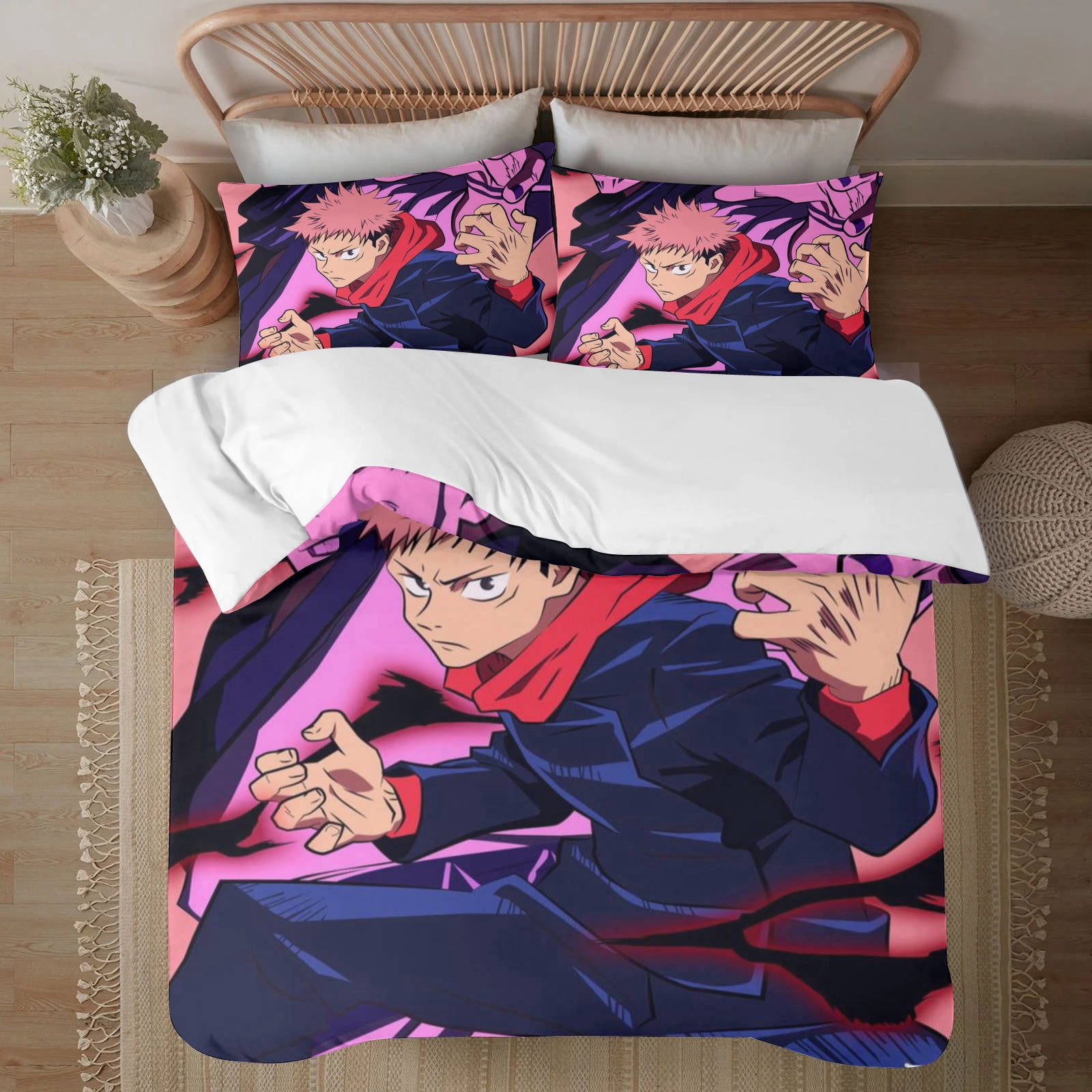 Jujutsu Kaisen 203*228CM Three Piece Bedding Set - Walmart.com