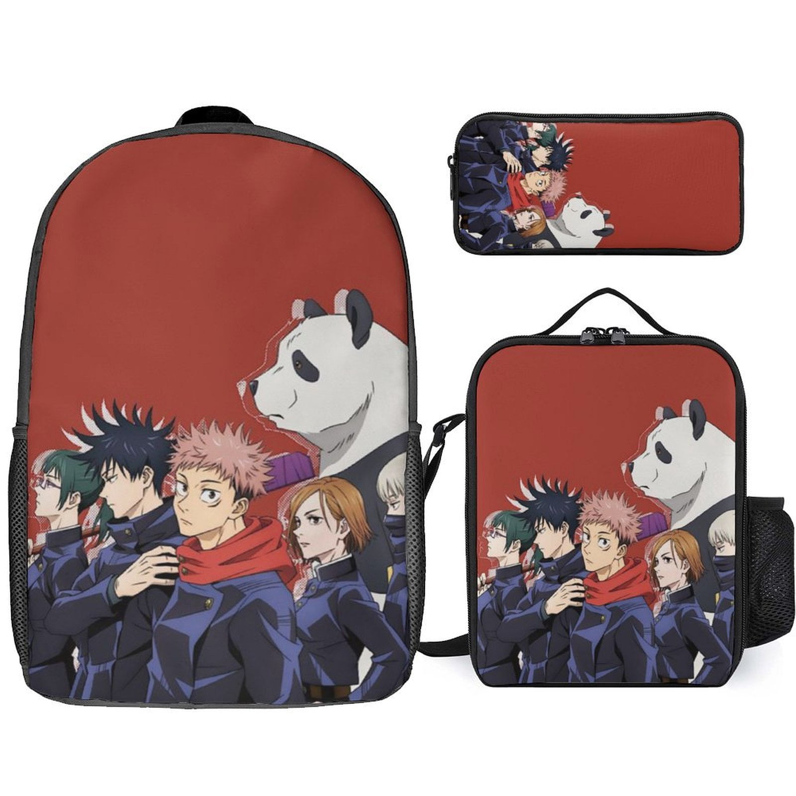 Jujutsu Kaisen 3 Piece Set School Bag Set Daypack Backpack Tote Bag ...