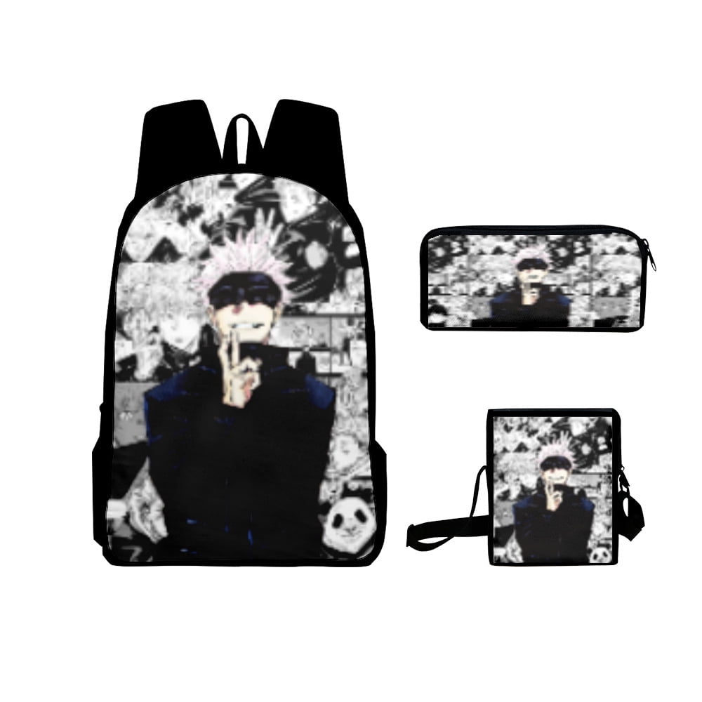 Jujutsu Kaisen 3pcs Backpack with Lunch Bag Satoru Gojo Backpack Set ...