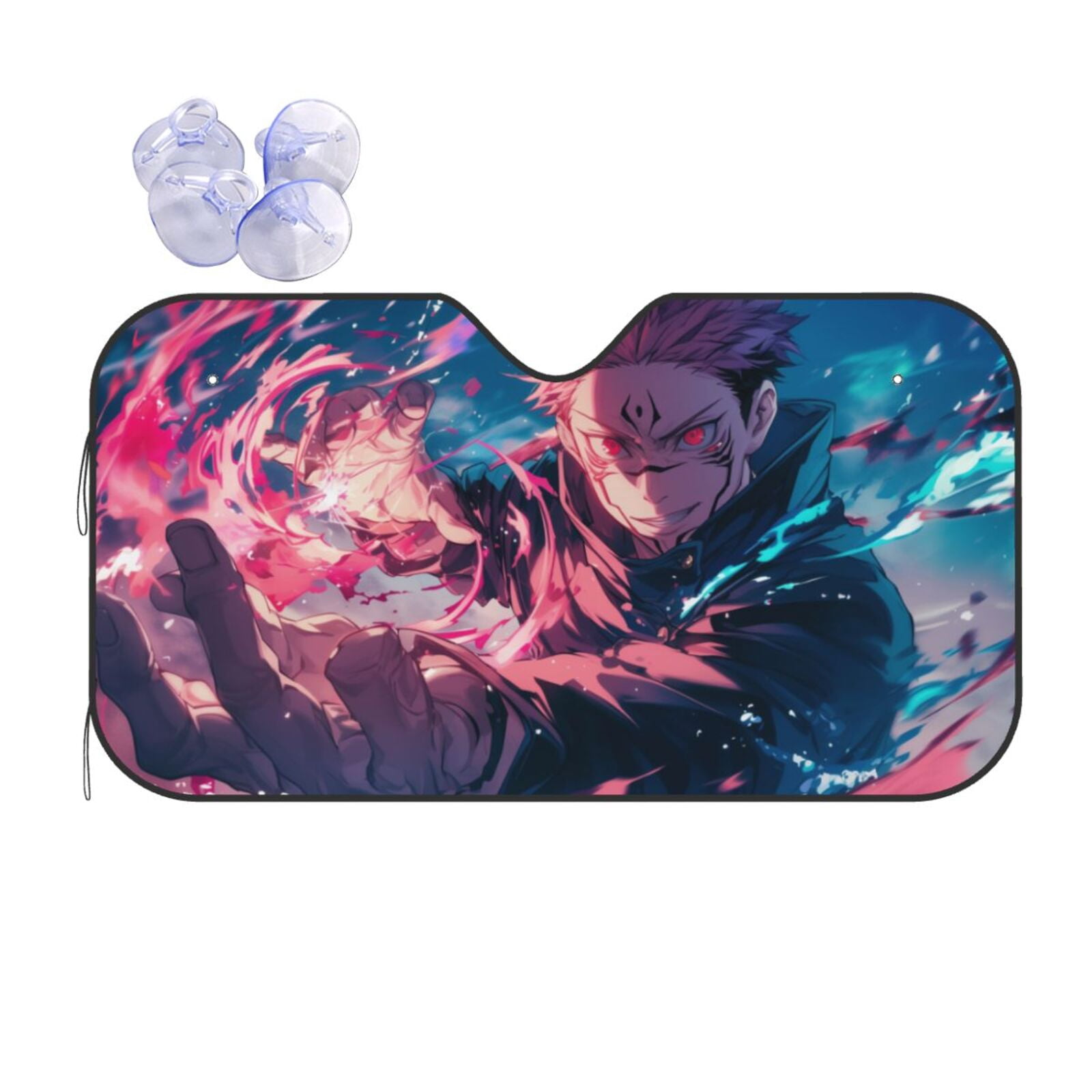 Jujutsu Kaisen Anime Foldable Car Windshield Sunshade Automotive Front ...
