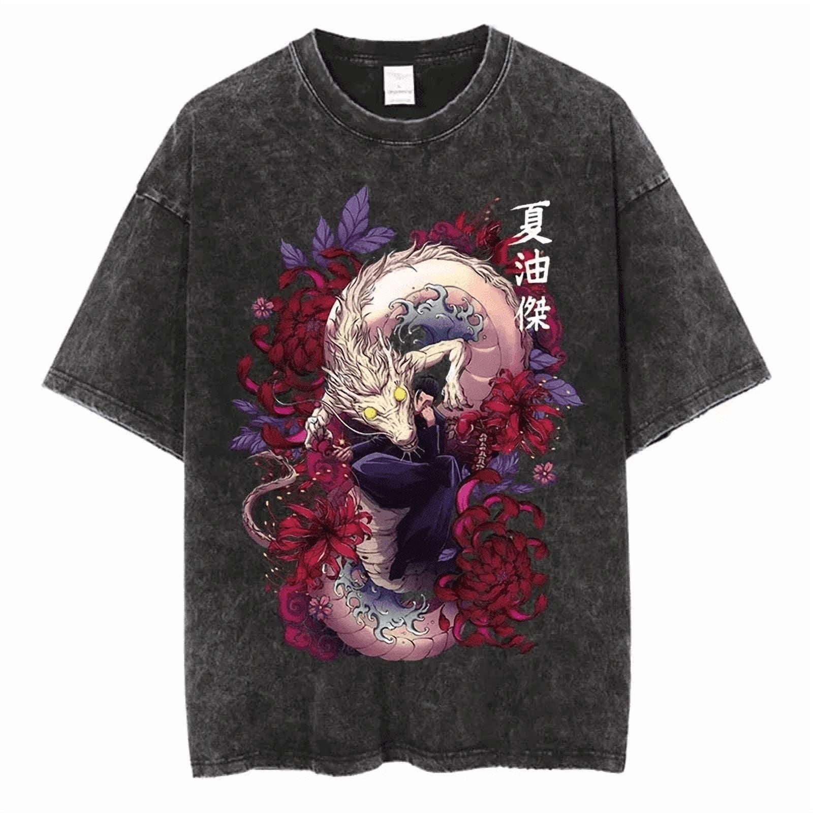 Jujutsu Kaisen Anime Geto Suguru Washed T-shirt High Quality Unisex ...