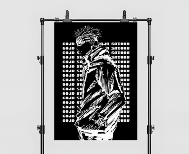 Jujutsu Kaisen Anime Gojo Poster, Gojo Wall Art, Jujutsu Kaisen Poster ...