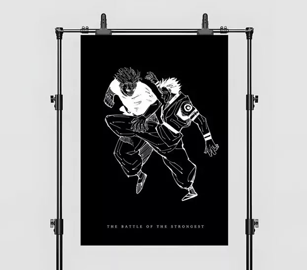 Jujutsu Kaisen Anime Gojo Sukuna Poster, Jjk Wall Art, Jujutsu Kaisen ...