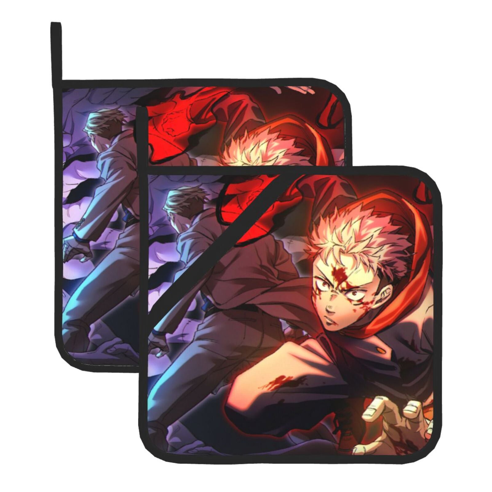 Jujutsu Kaisen Anime Heat Resistant Potholders 2-Piece Pot Holders Sets ...