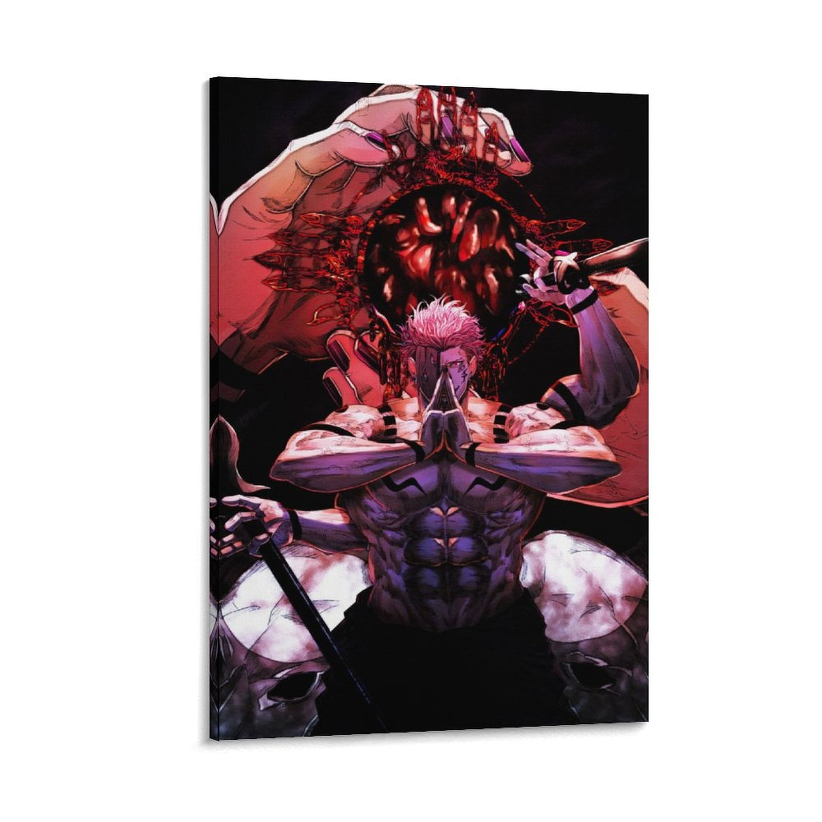 Jujutsu-Kaisen Anime Satoru Gojo And Sukuna (61) Painting On Canvas ...