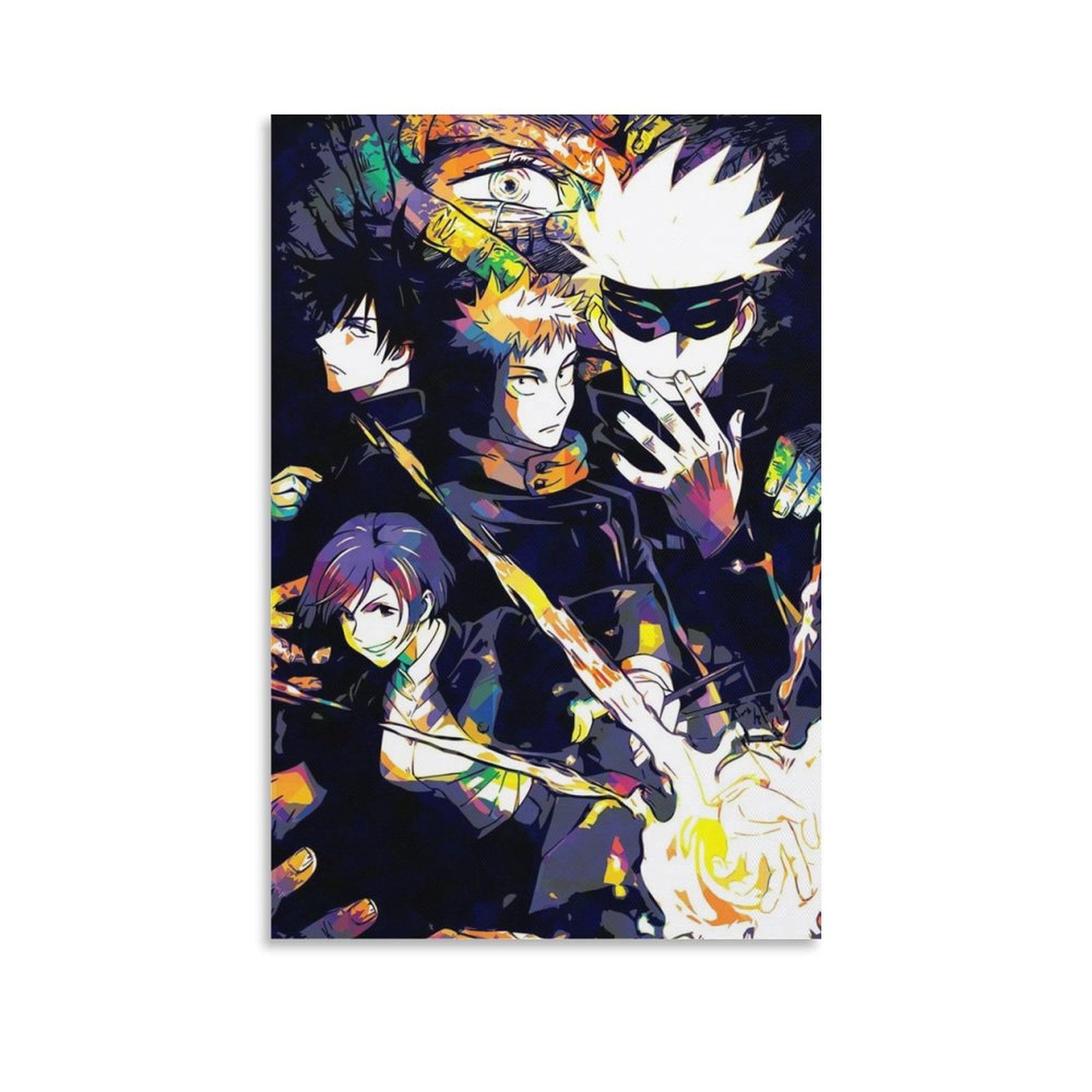 Jujutsu-Kaisen Anime Satoru Gojo And Sukuna (93) Painting On Canvas ...
