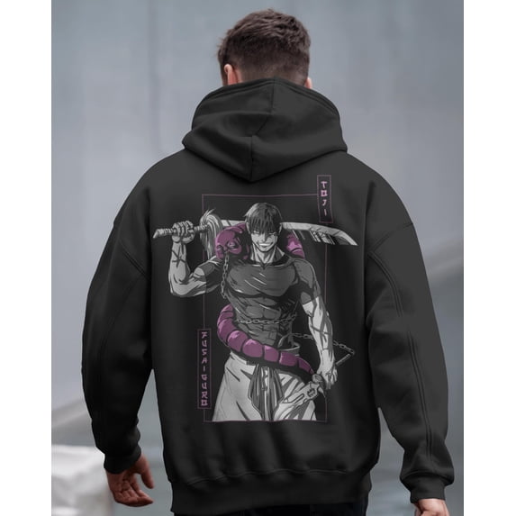 Jujutsu Kaisen Anime Snow Washed Loose Hoodie Toji Anime Hoodie ...