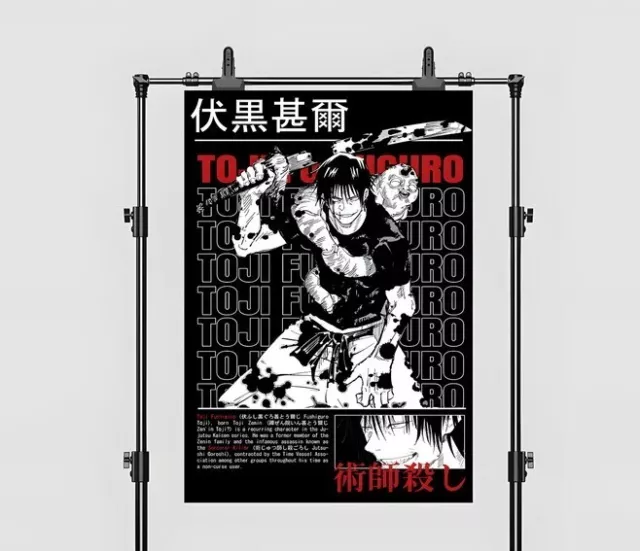 Jujutsu Kaisen Anime Toji Fushiguro Poster, Toji Fushiguro Wall Art ...