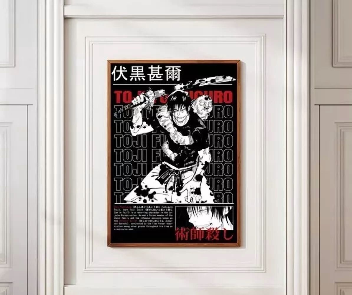 Jujutsu Kaisen Anime Toji Fushiguro Poster Toji Fushiguro Wall Art Jjk ...