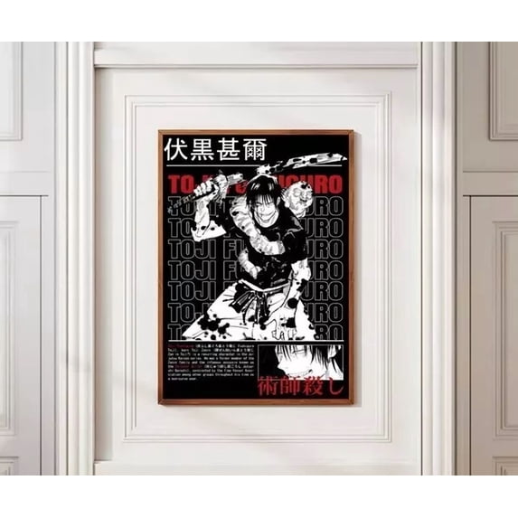 Jujutsu Kaisen Anime Toji Fushiguro Poster Toji Fushiguro Wall Art Jjk ...