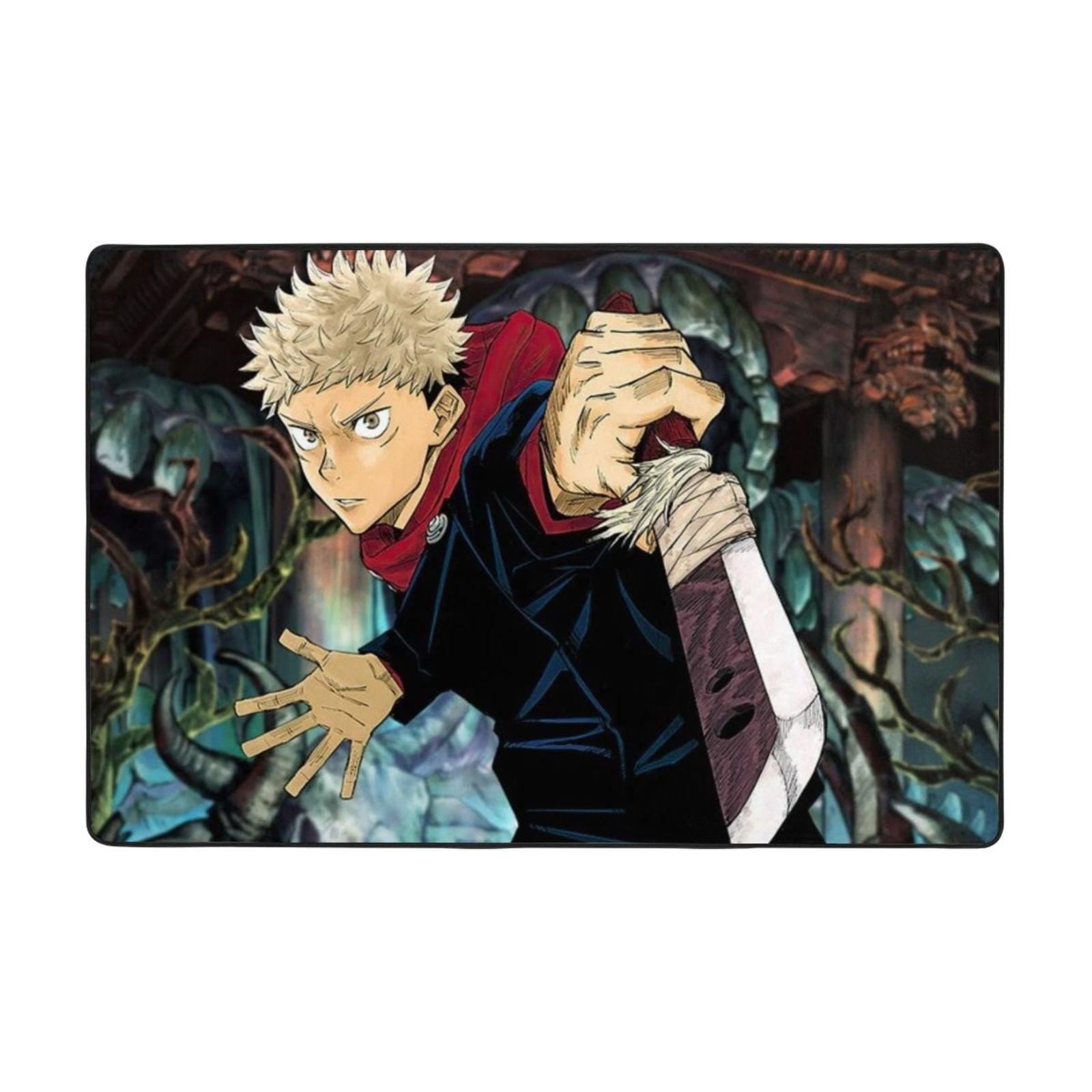 Jujutsu Kaisen Area Rug, Large Carpet, Washable Rug Mat, Flannel Non ...