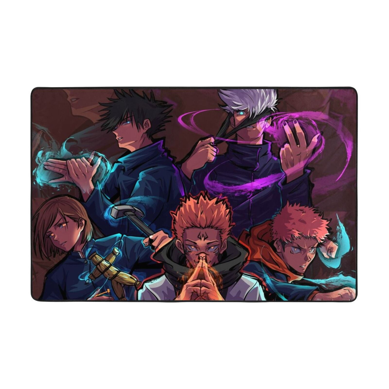 Jujutsu Kaisen Area Rug, Large Carpet, Washable Rug Mat, Flannel Non ...