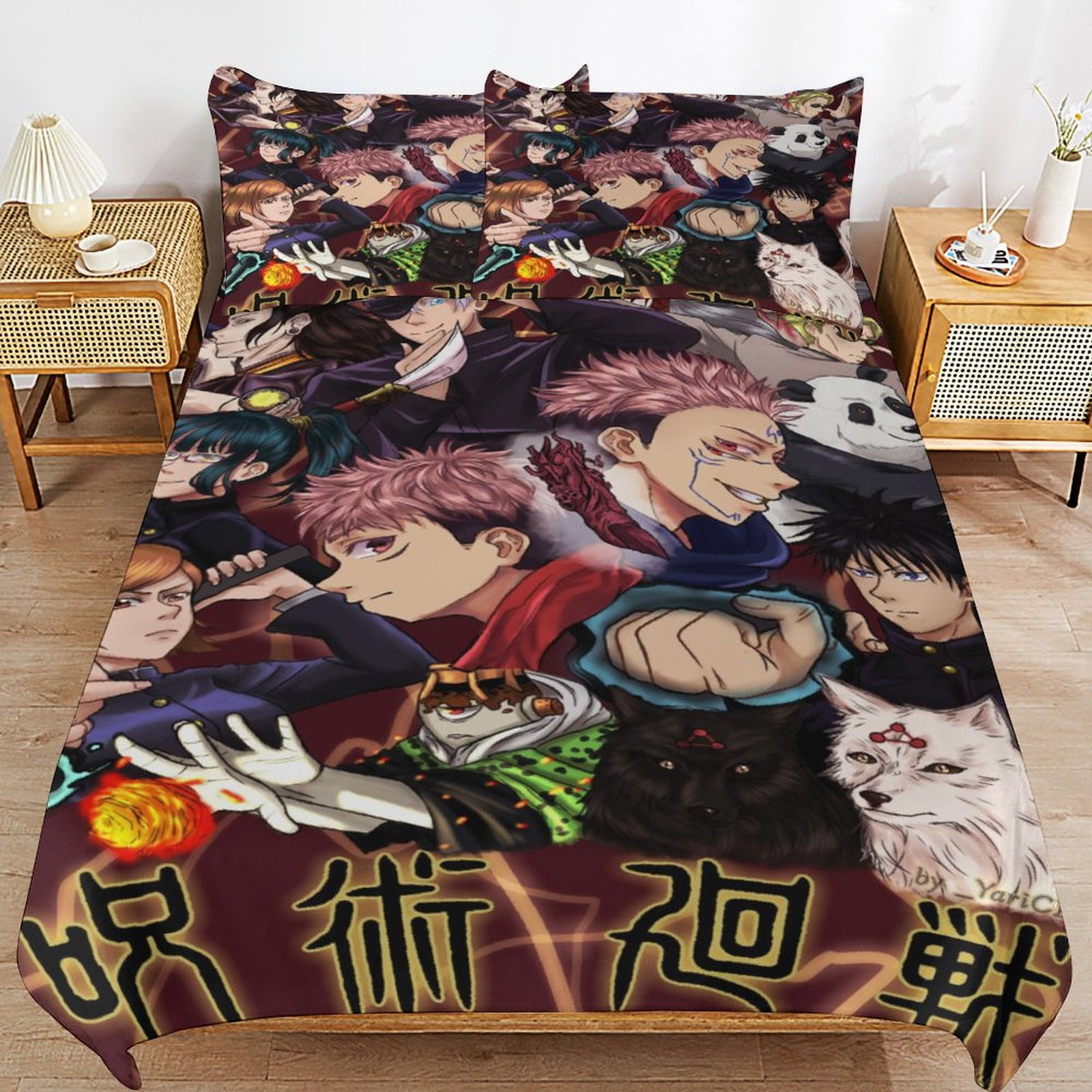 Jujutsu Kaisen Bed Duvet Cover Microfiber Bedding Sets 3D Printed ...