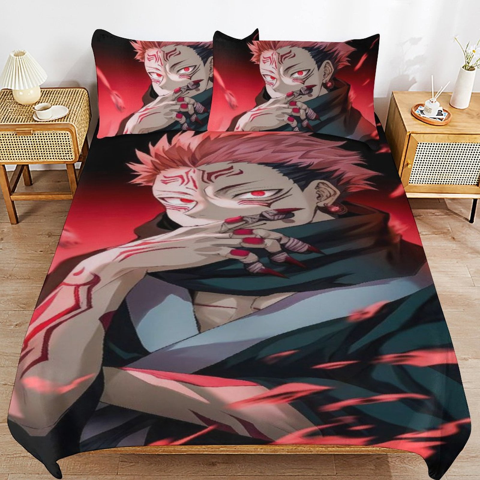 Jujutsu Kaisen Bedding Set Duvet Cover Comfortable and Lightweight ...