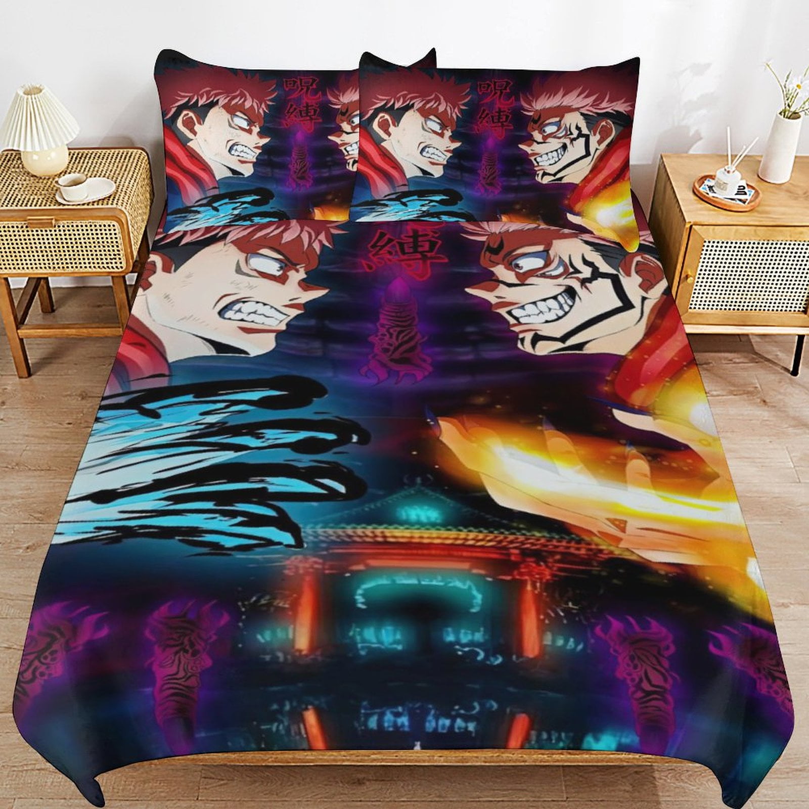 Jujutsu Kaisen Bedding Set Duvet Cover Comfortable and Lightweight ...