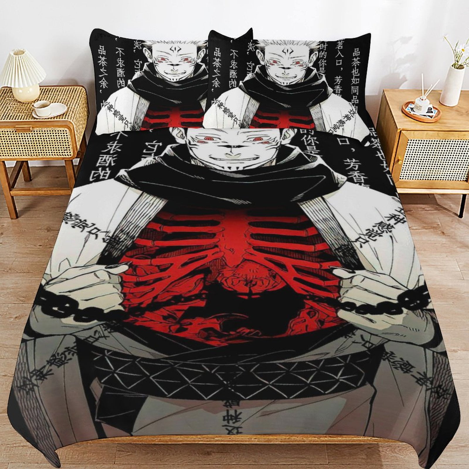 Jujutsu Kaisen Bedding Set Duvet Cover Comfortable and Lightweight ...