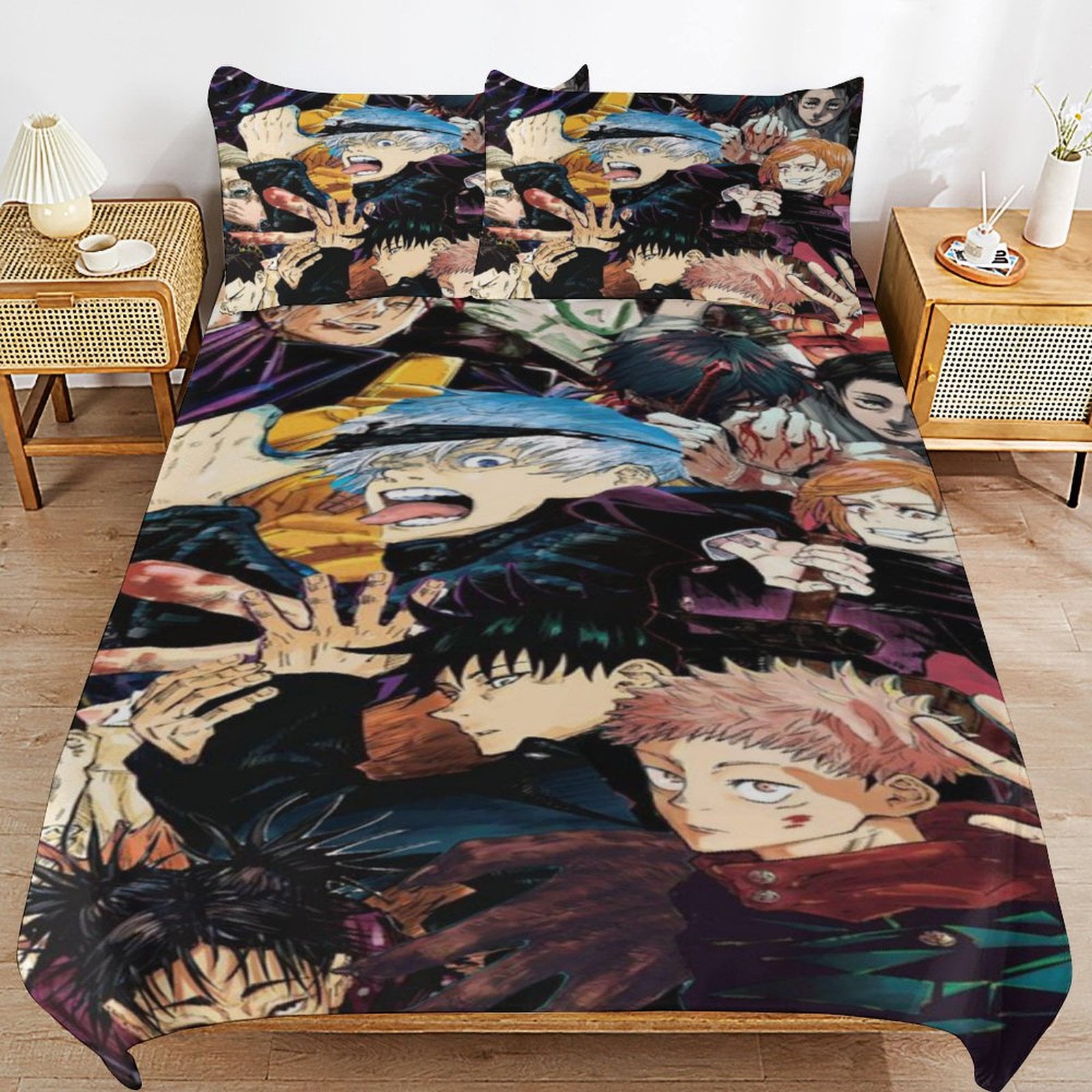Jujutsu Kaisen Bedding Set Duvet Cover Comfortable and Lightweight ...