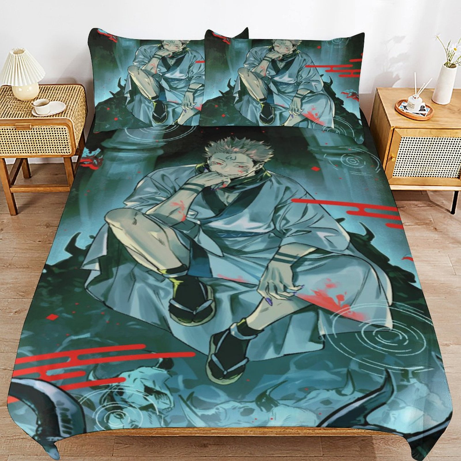 Jujutsu Kaisen Bedding Set Duvet Cover Comfortable and Lightweight ...