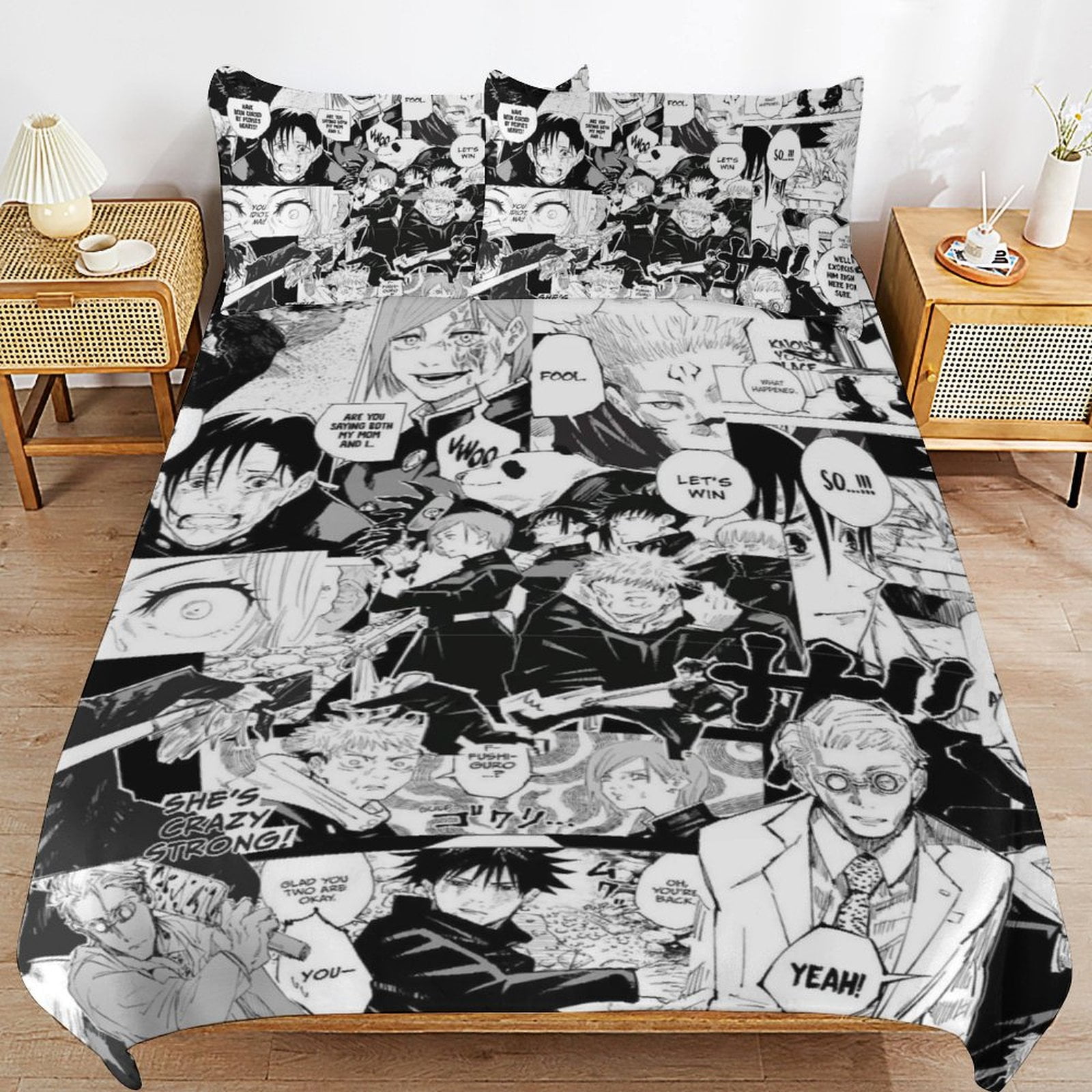 Jujutsu Kaisen Bedding Set Duvet Cover Comfortable and Lightweight ...