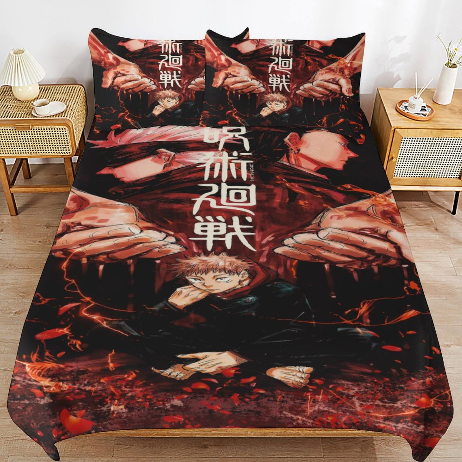 Jujutsu Kaisen Bedding Set Duvet Cover Comfortable and Lightweight ...