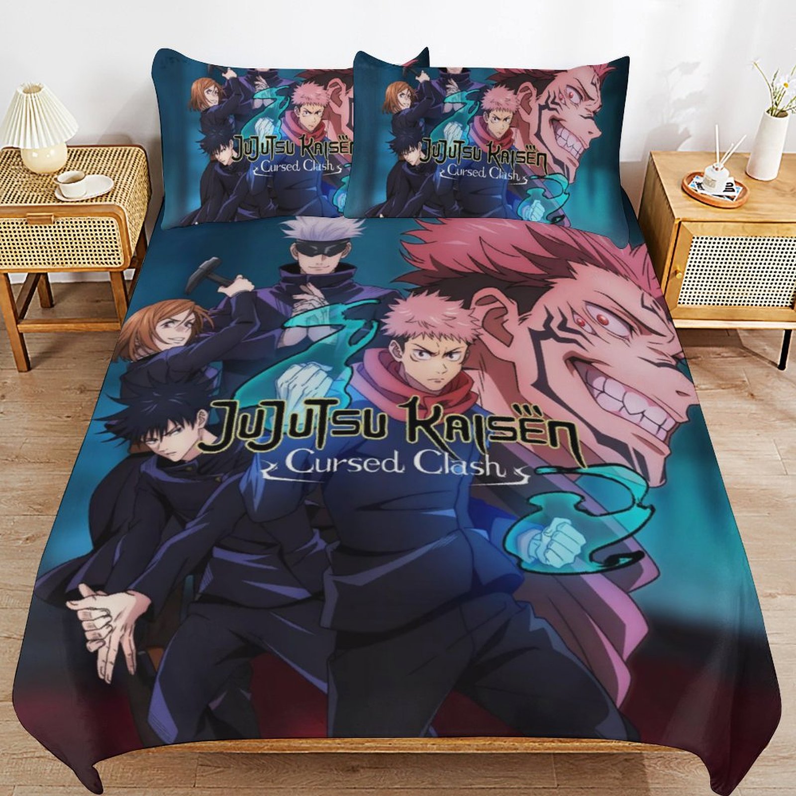 Jujutsu Kaisen Bedding Set Duvet Cover Comfortable and Lightweight ...