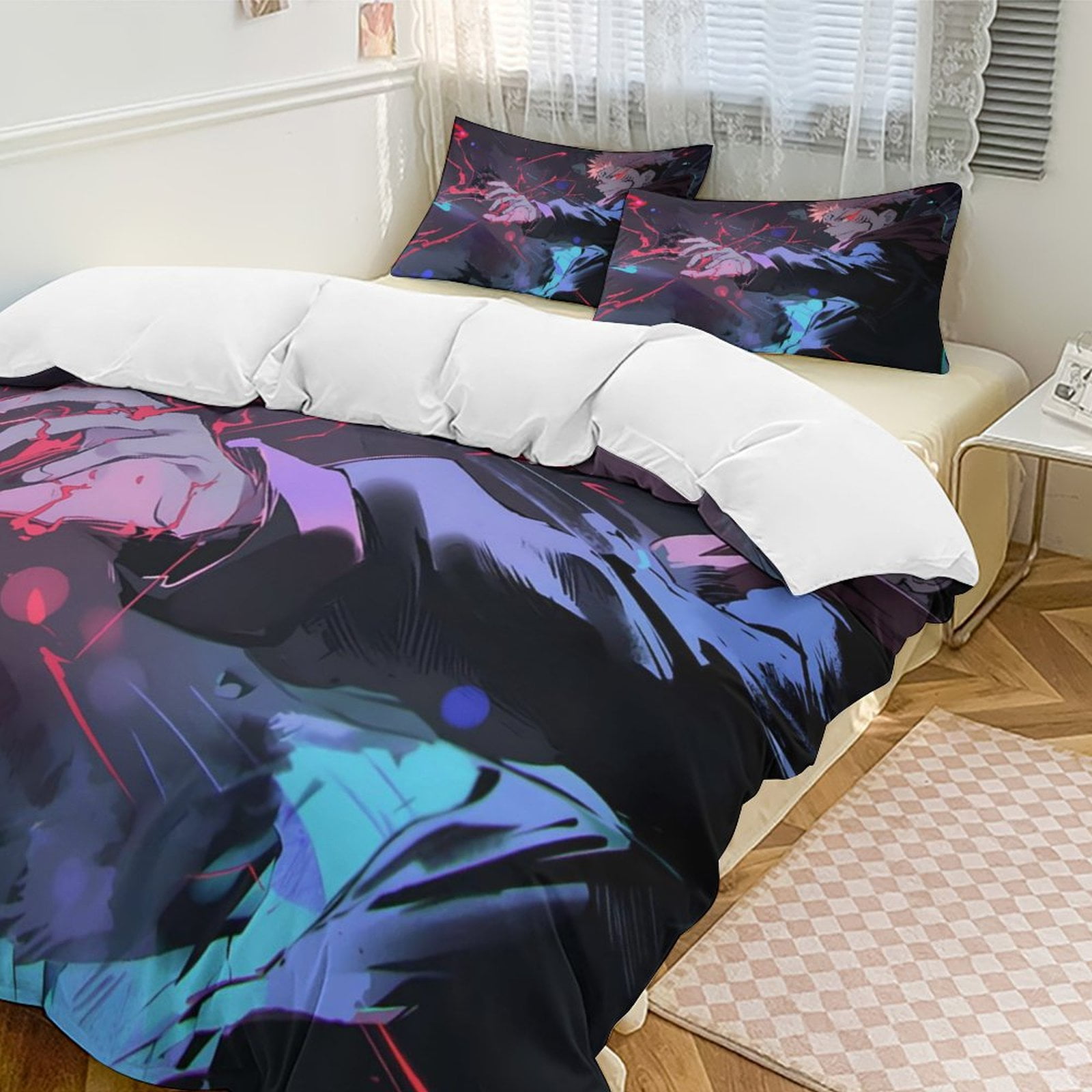 Jujutsu Kaisen Bedding Sets 3 Piece Pillow Case And Duvet Set for ...