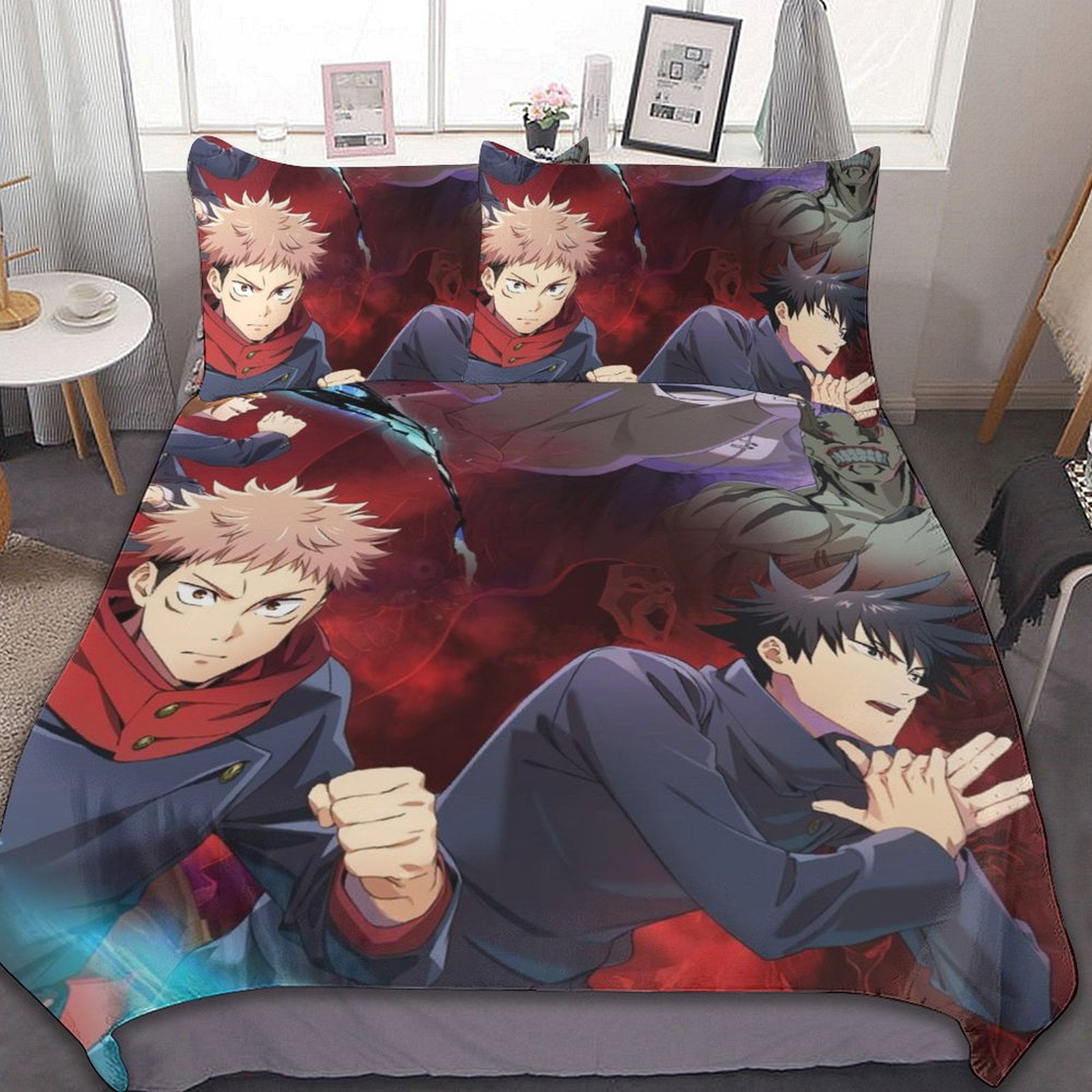 Jujutsu Kaisen Characters 3 Piece Bedding Sets Decor Comforter Sets ...