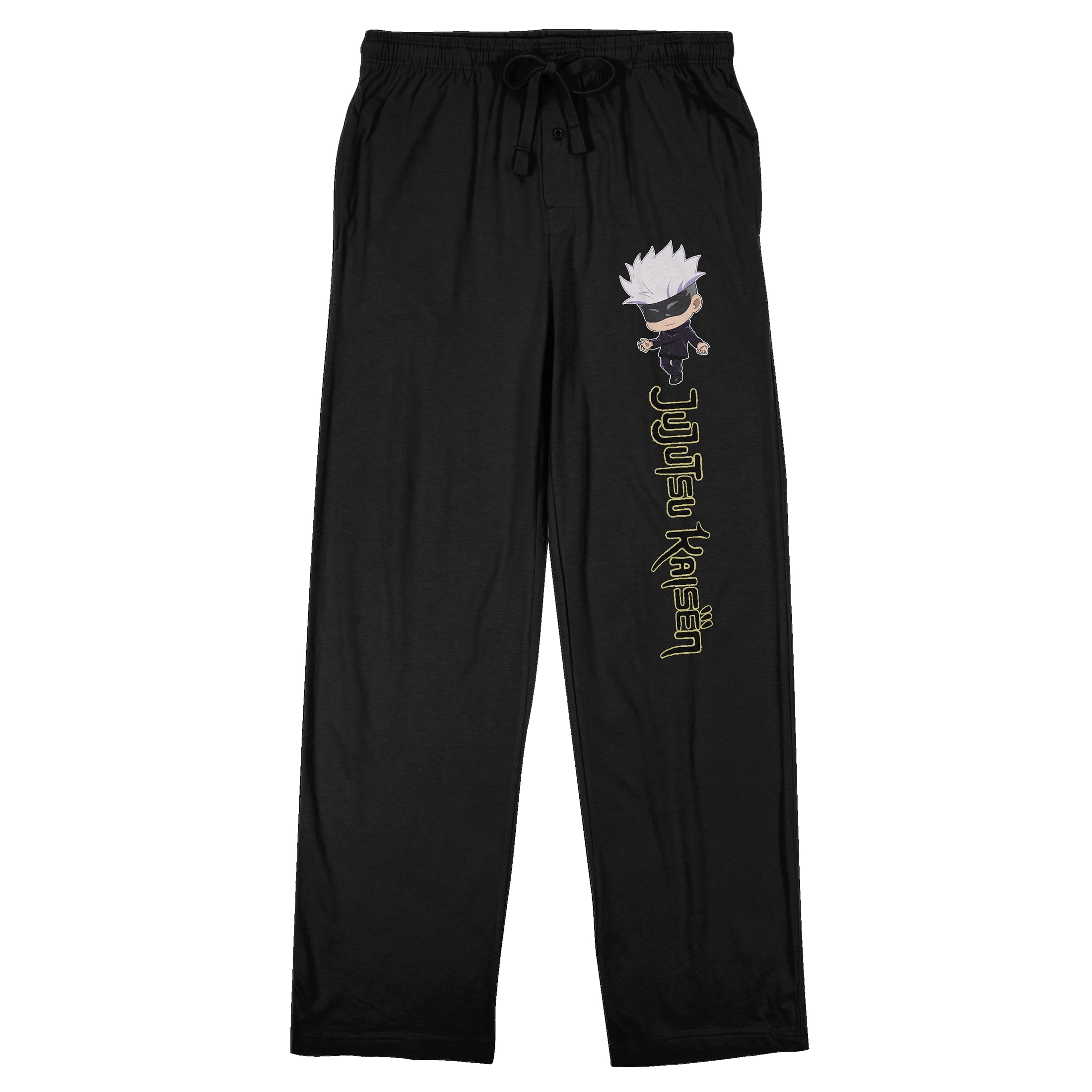 Jujutsu Kaisen Chibi Satoru Gojo Men's Black Sleep Pajama Pants-Small ...
